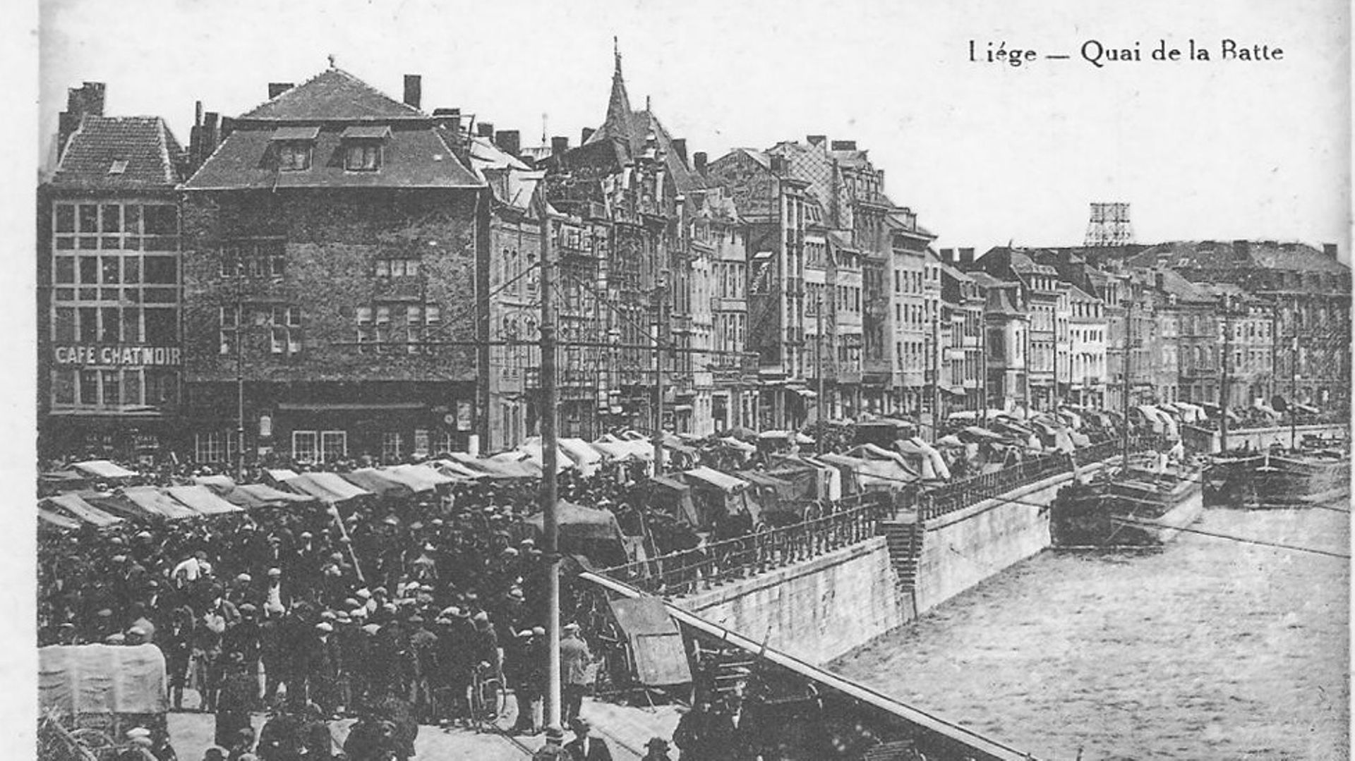 Liège: le marché de la Batte en 1914 - RTBF Actus