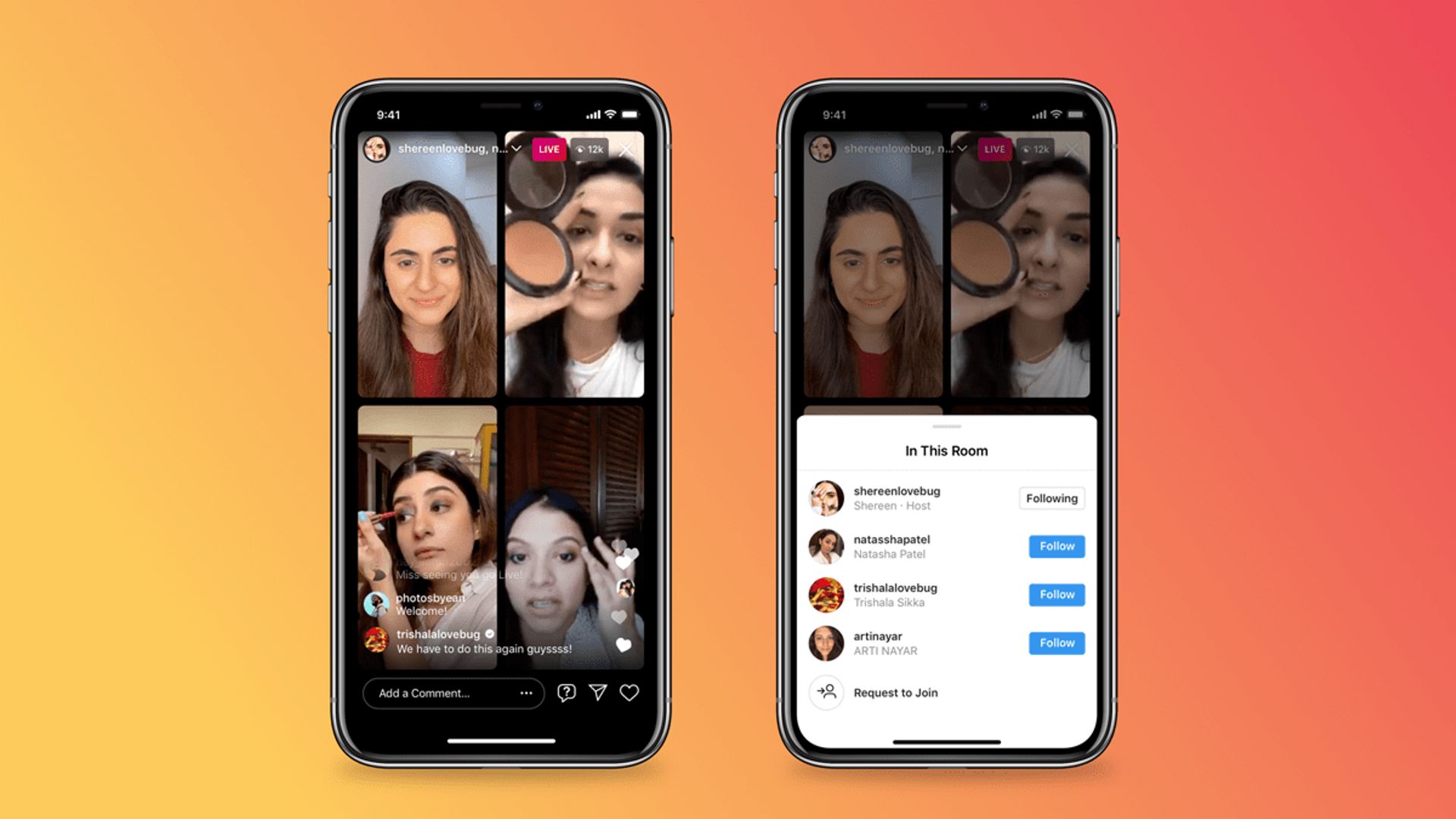Instagram : les directs peuvent accueillir jusqu'à quatre participants ...
