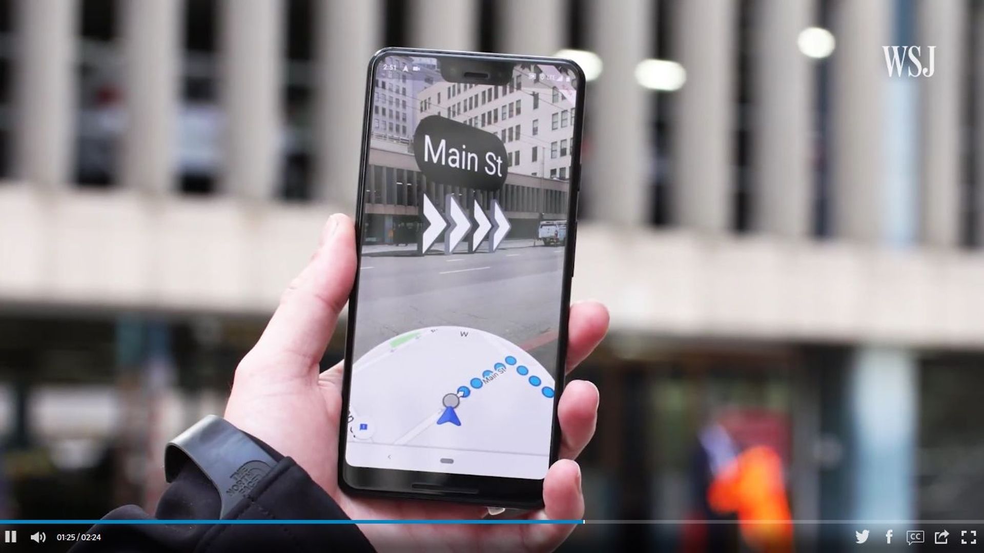 Nouvelle version de Google Maps en réalité augmentée - RTBF Actus