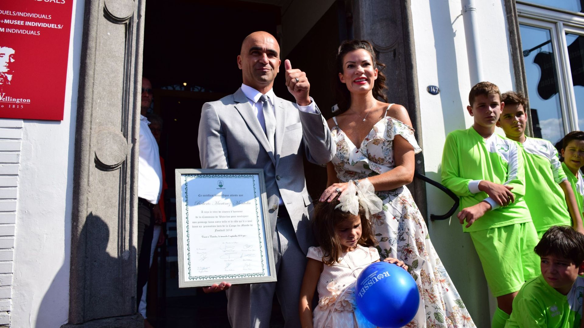 L'entraîneur des Diables Rouges Roberto Martinez est citoyen d'honneur ...
