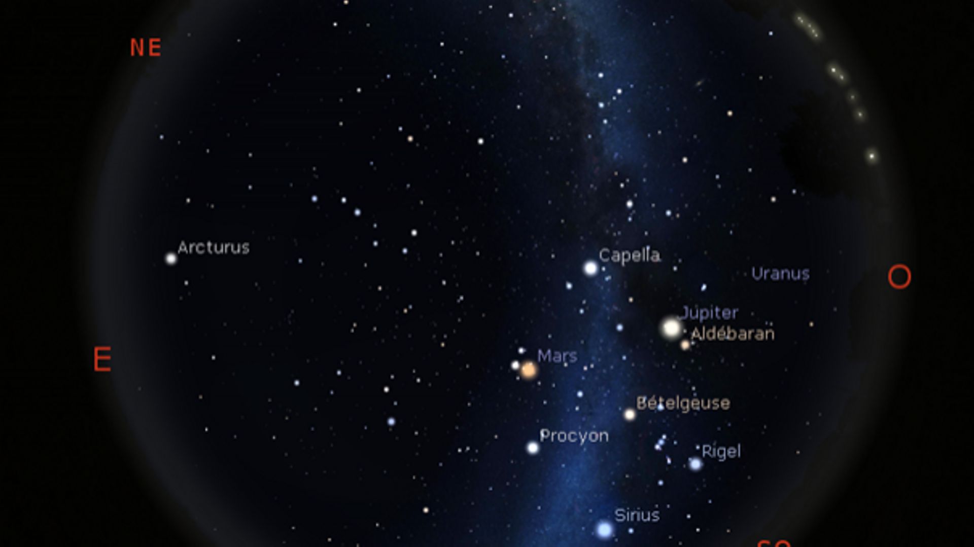La carte du ciel et les autres événements astronomiques du mois de ...