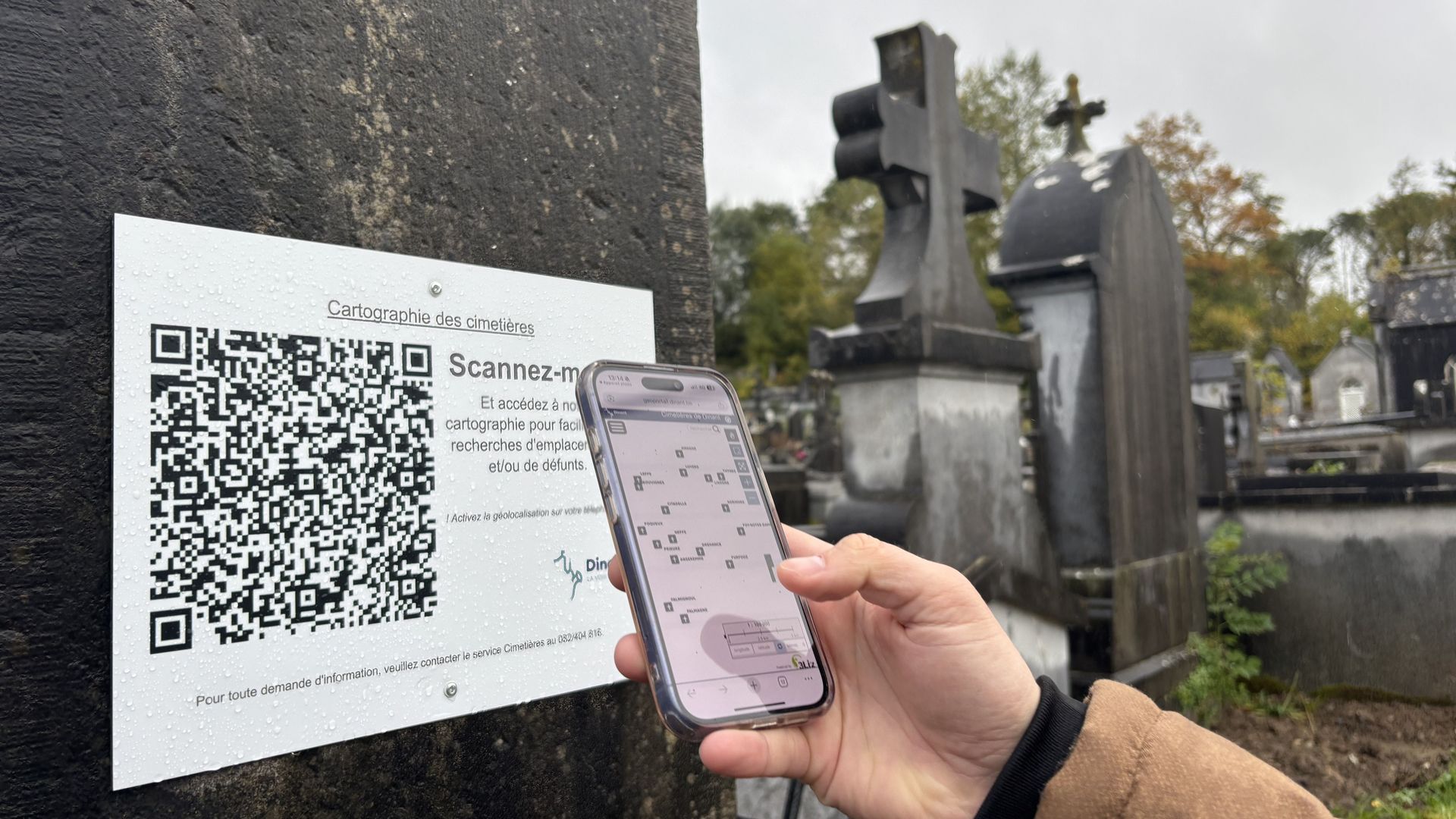 Perdu dans les cimetières ? Dinant mise sur un QR code pour vous guider ...