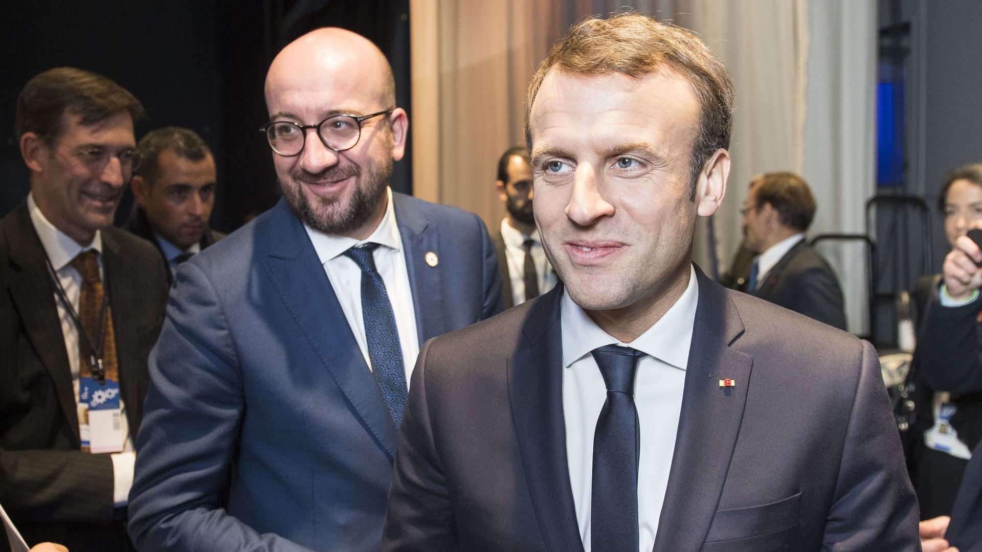 Le président français Macron reçoit mardi Charles Michel et plusieurs ...