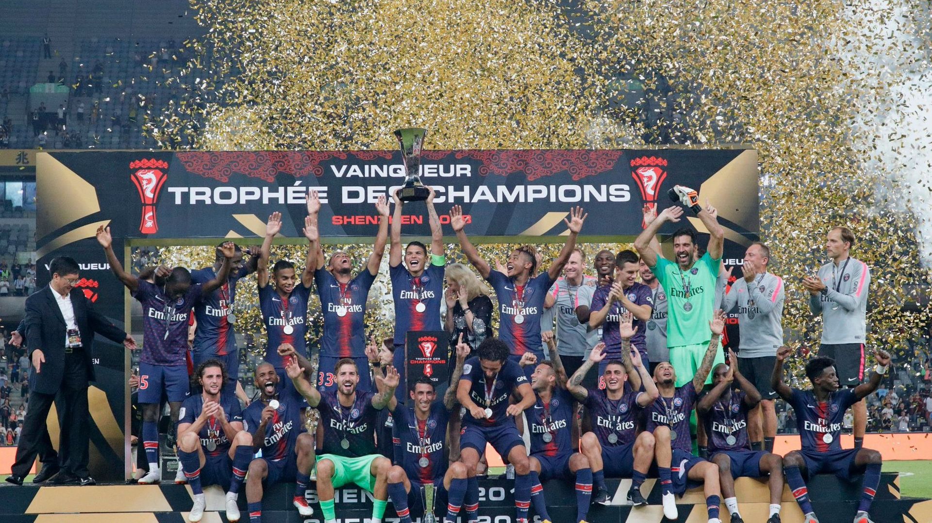 Le PSG remporte le Trophée des Champions haut la main face à Monaco et Tielemans