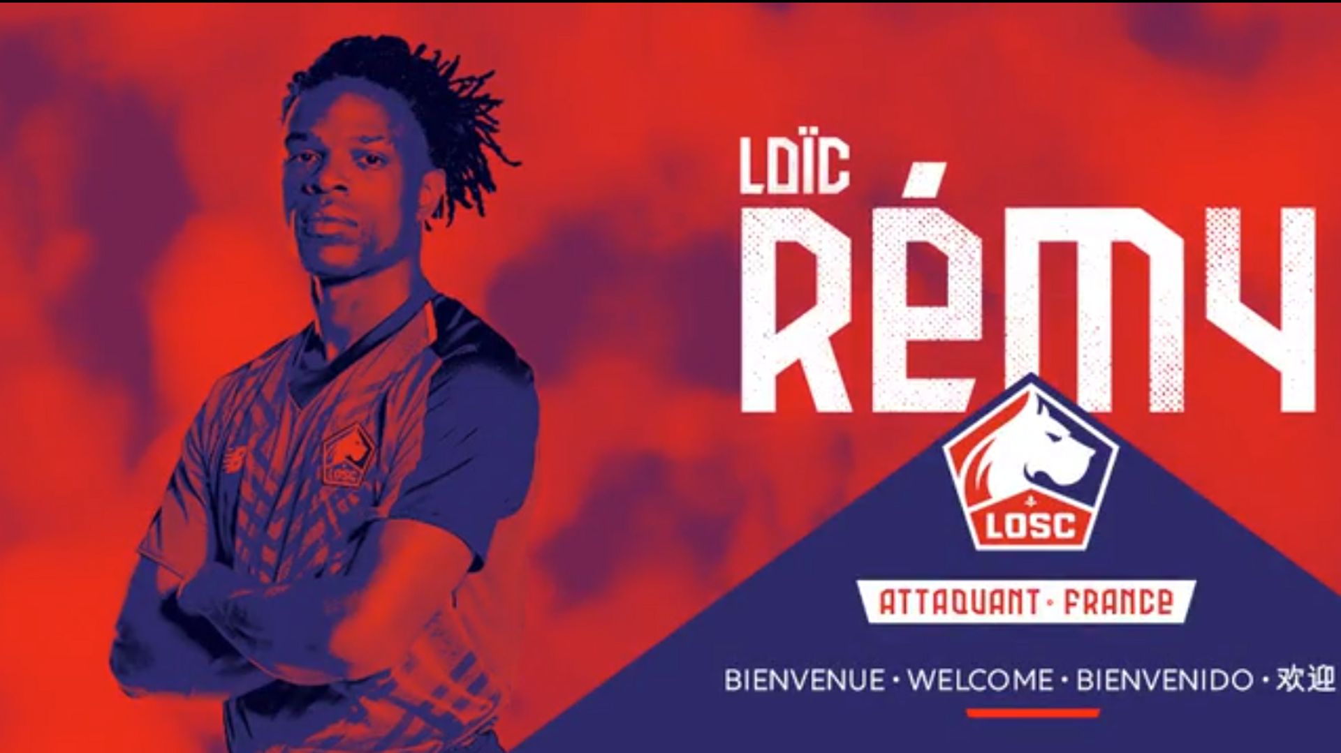 Loïc Rémy signe deux ans à Lille - RTBF Actus