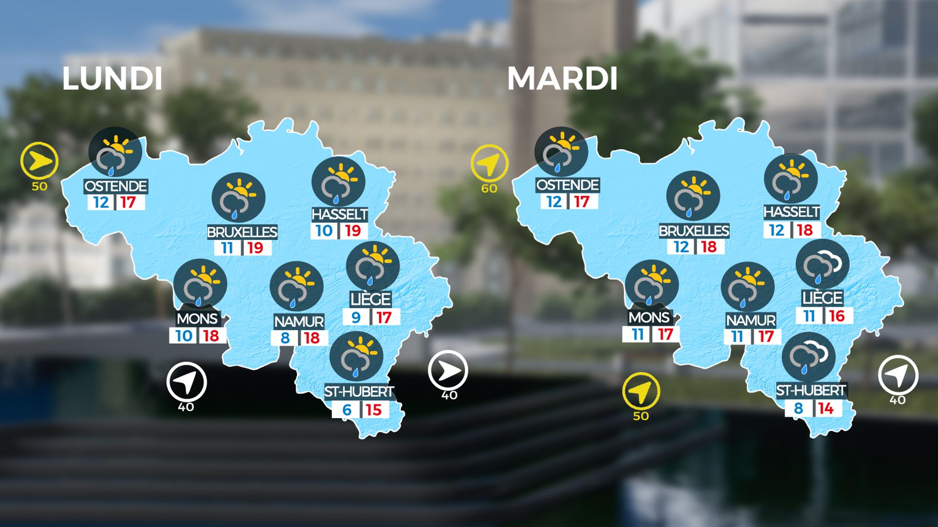 Météo en Belgique : nombreux nuages ce samedi, progressivement ...