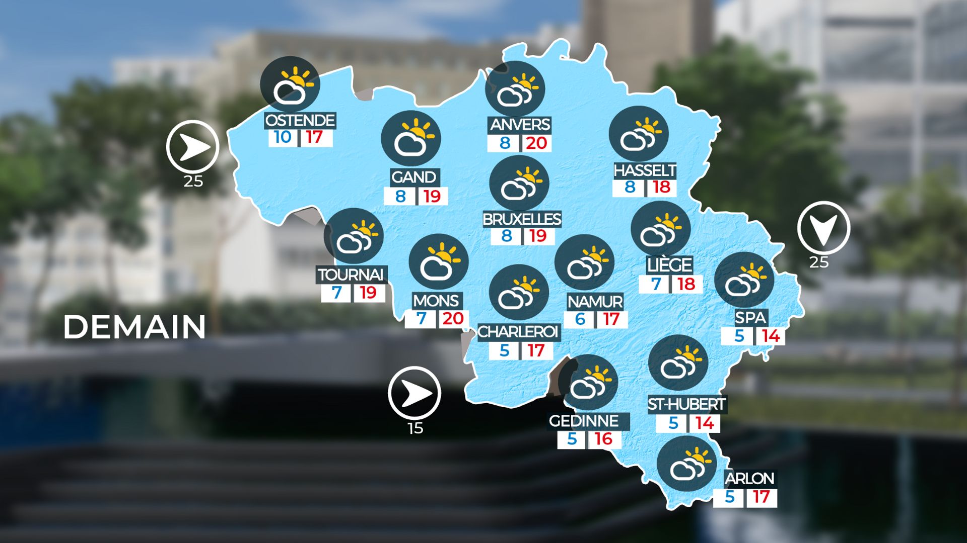 Météo en Belgique : ensoleillé et frais ce samedi matin, plus nuageux l ...
