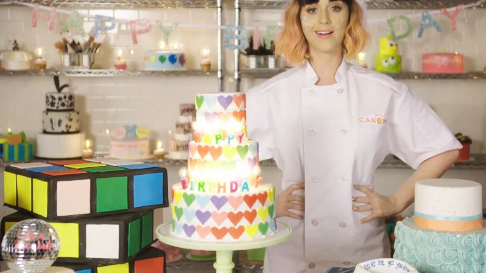 Lyric vidéo sur gâteaux pour Katy Perry