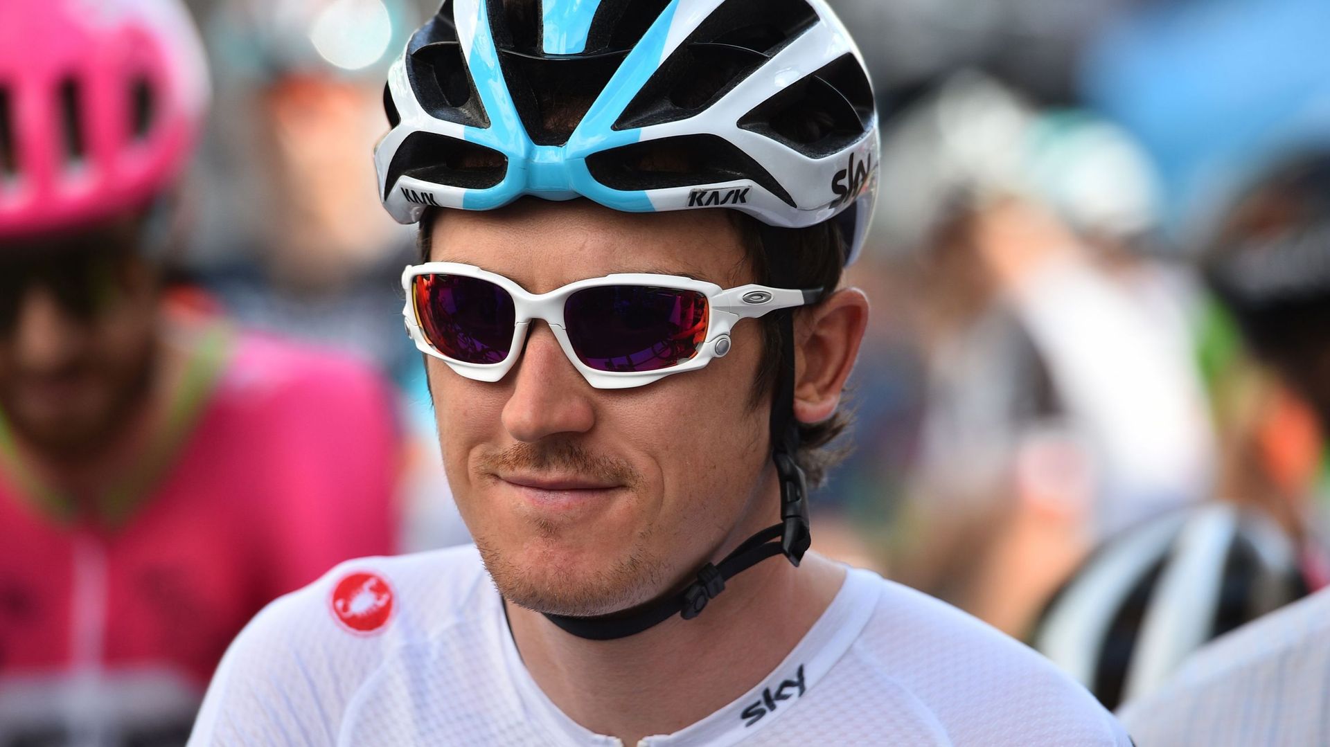 Geraint Thomas pour la première fois au départ des Strade Bianche ...