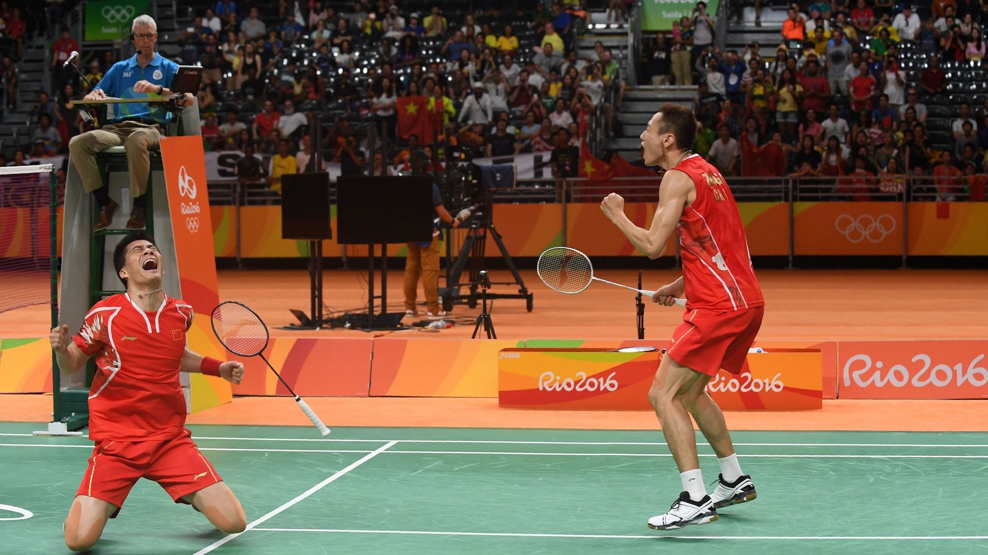 Premier titre à Rio pour le badminton chinois - rtbf.be