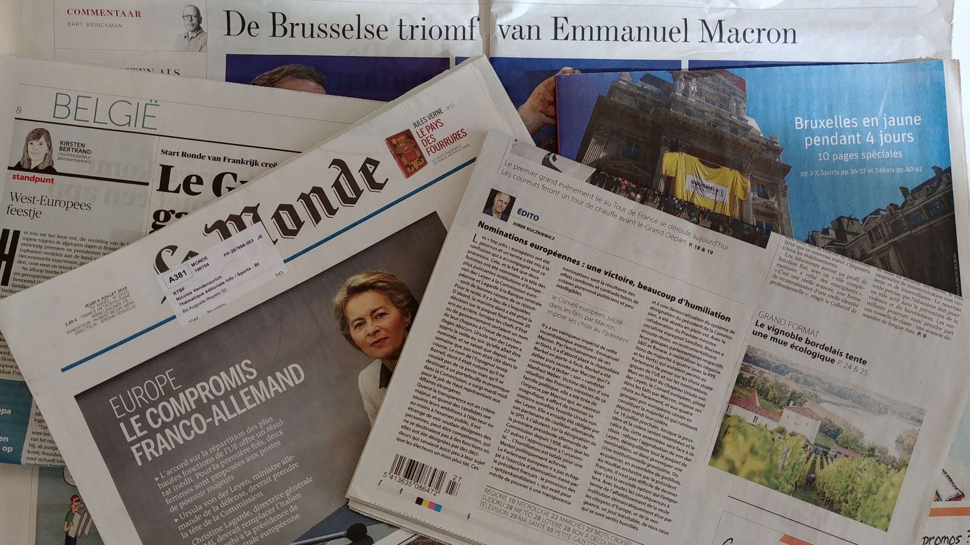 La revue de presse : des nominations qui divisent - rtbf.be