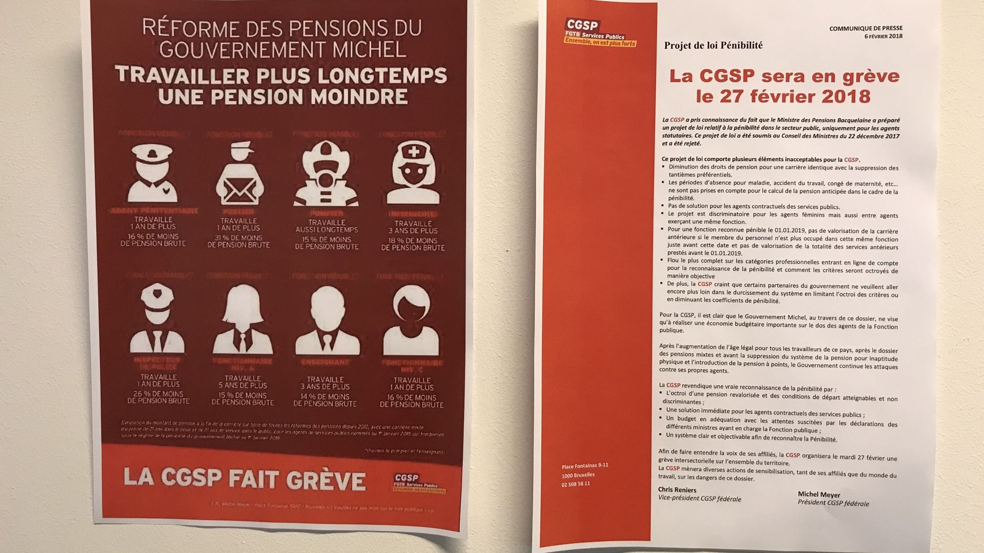 Michel Meyer (CGSP): 'D'accord pour le changement mais sur une base ...