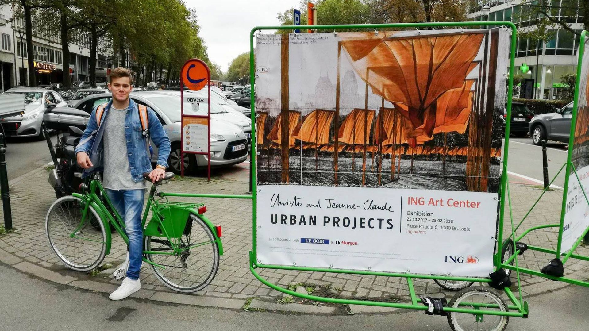 Vélocom, le nouveau concept de publicité verte à Bruxelles - RTBF Actus