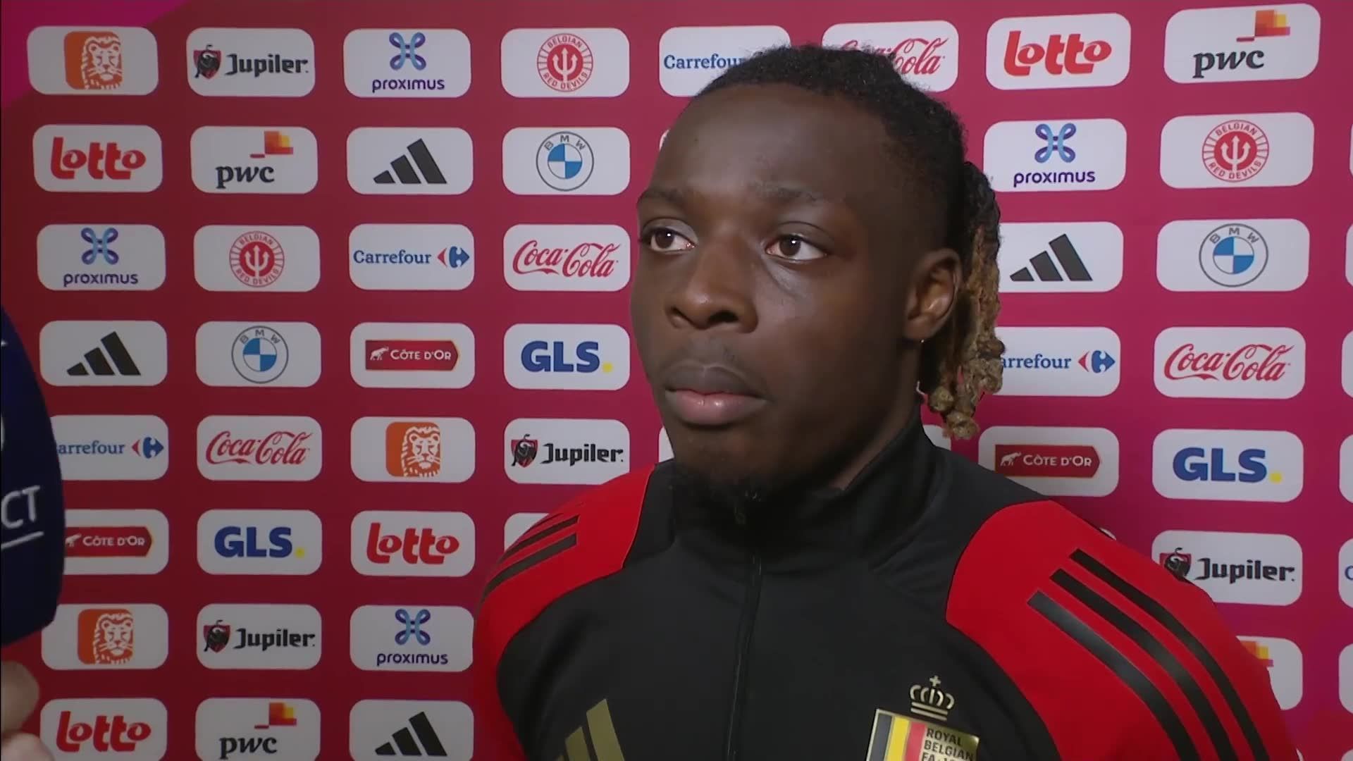 Jérémy Doku après les matches amicaux des Diables Rouges : 'On a ...