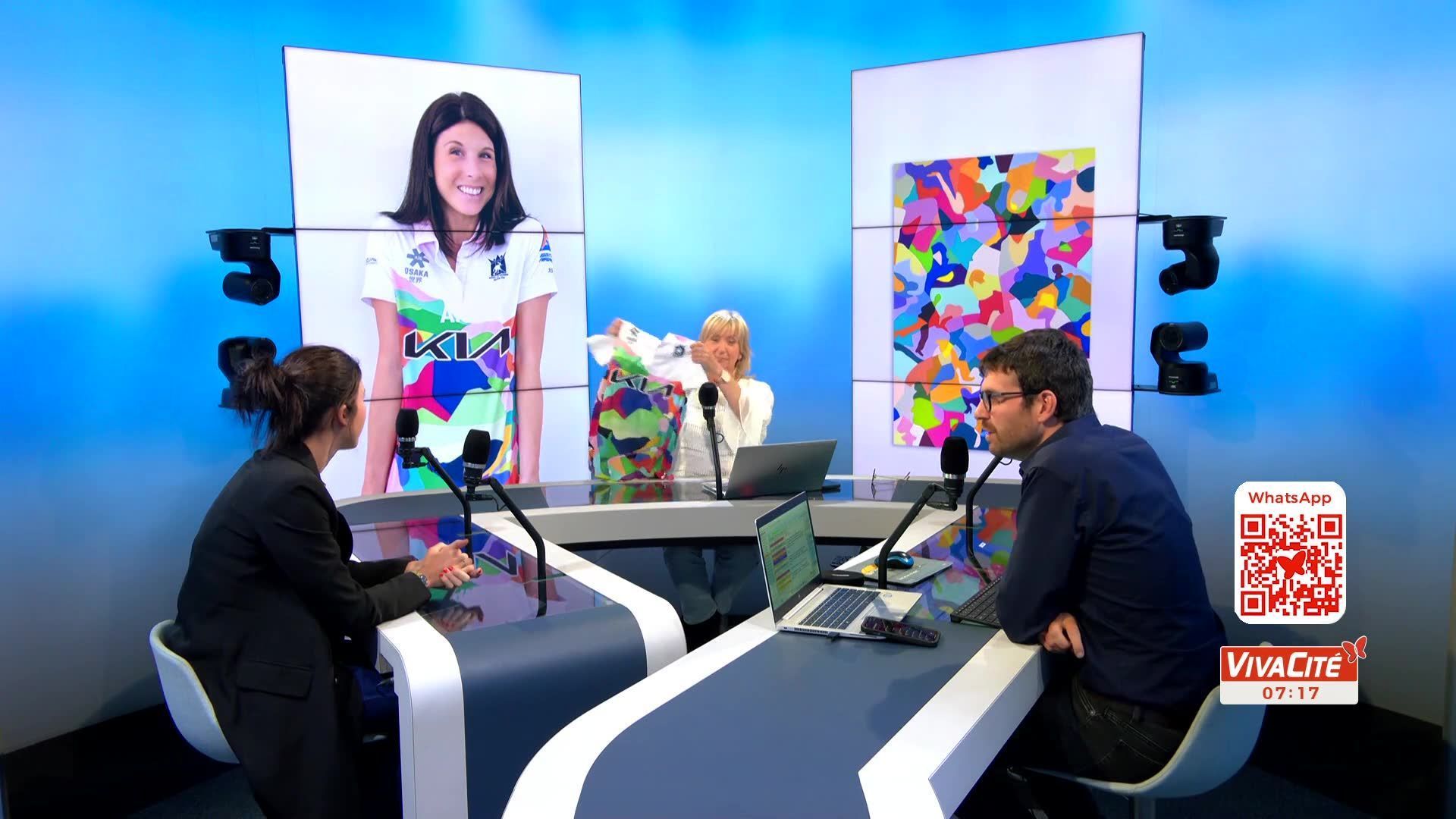 Laura Payen, artiste louviéroise, crée un maillot de hockey sur gazon ...