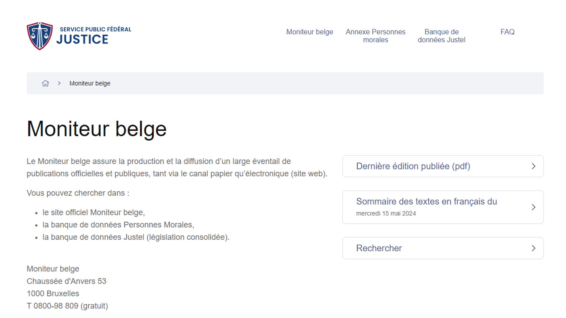 Le site du Moniteur belge fait peau neuve, sa version modernisée se ...