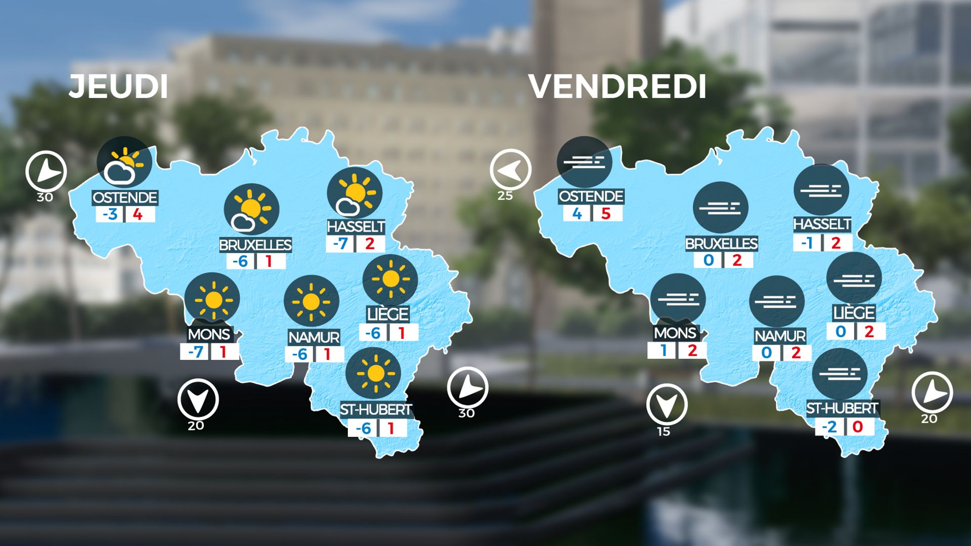 Météo en Belgique : soleil radieux et temps froid au programme de ce mardi - RTBF Actus