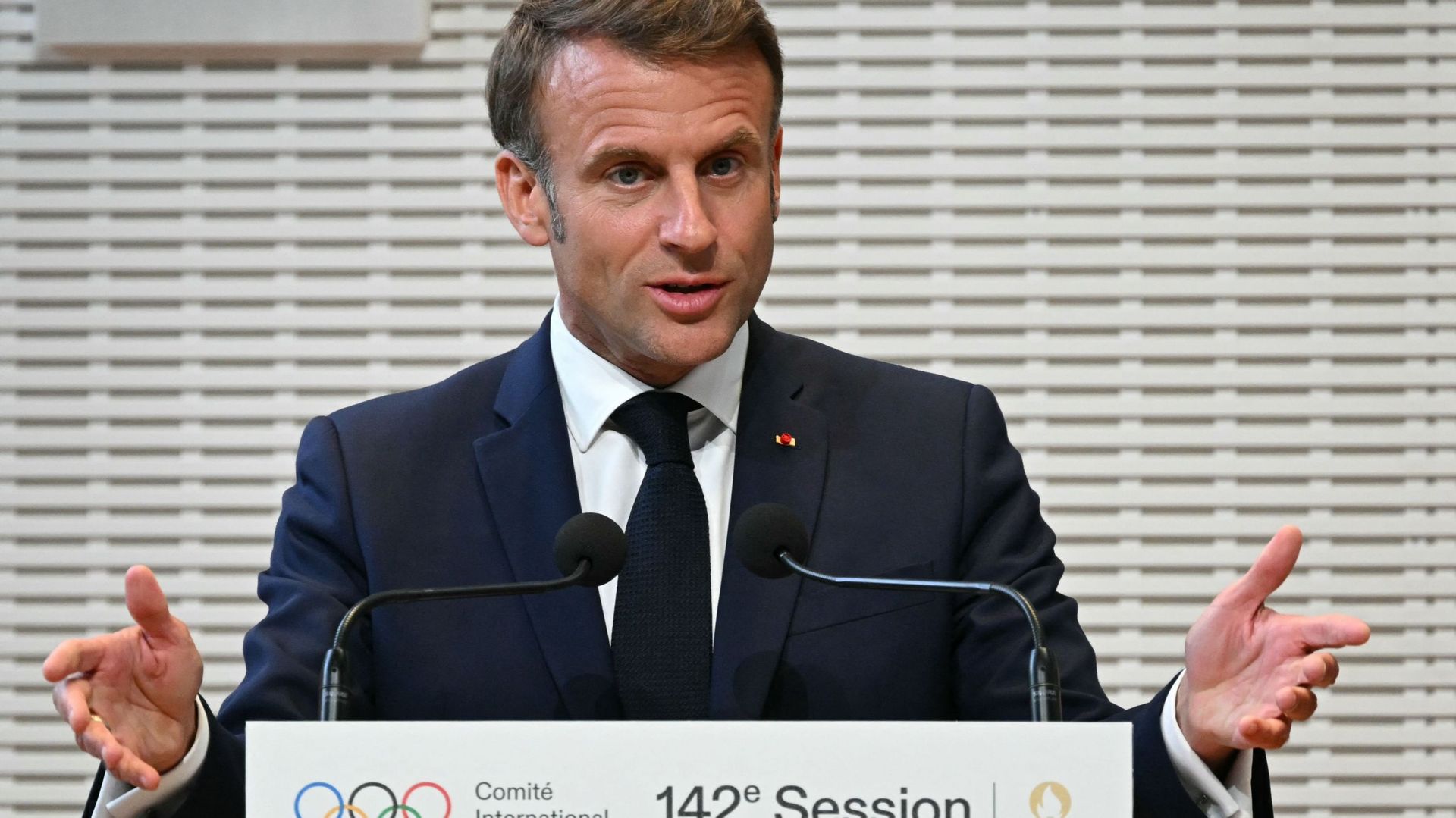 Conflit israélo-palestinien : Emmanuel Macron affirme que 'les athlètes ...