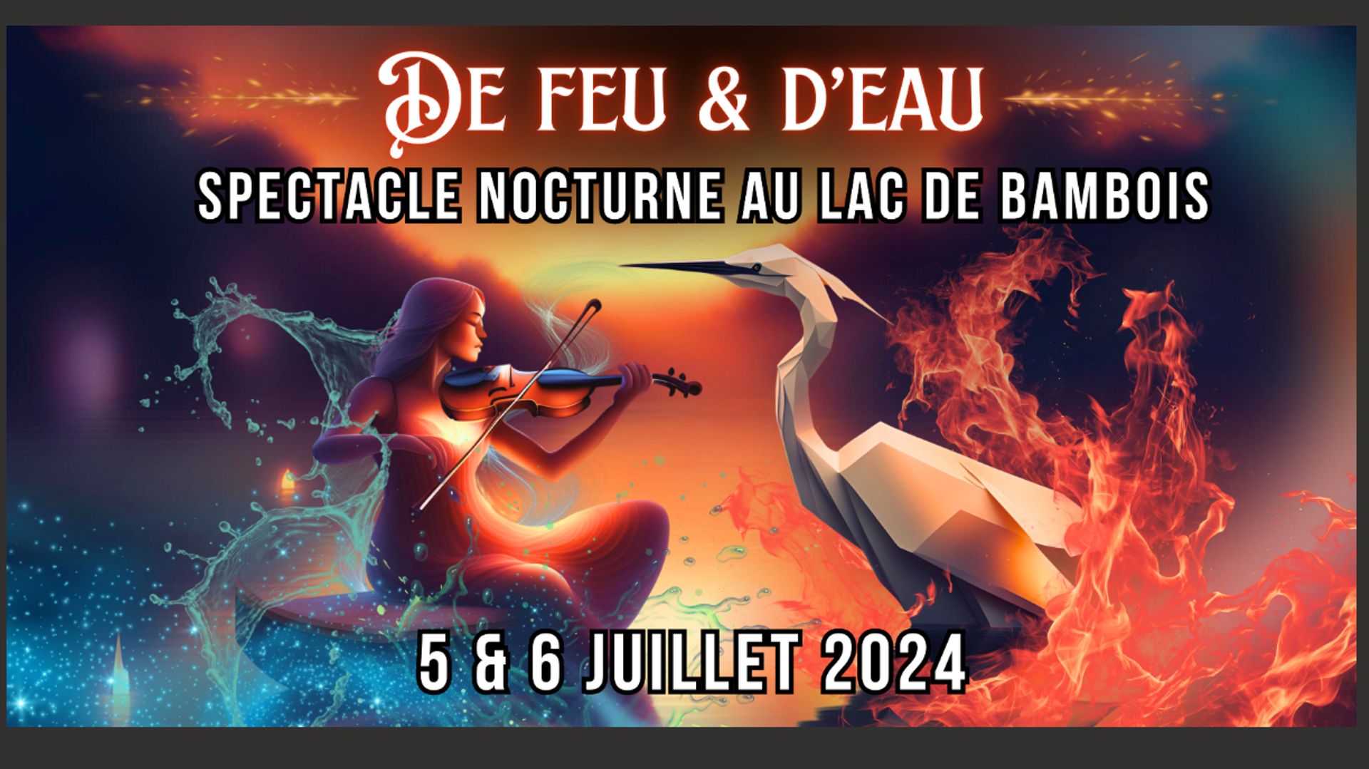'De Feu & d’Eau' spectacle nocturne au Lac de Bambois - RTBF Actus