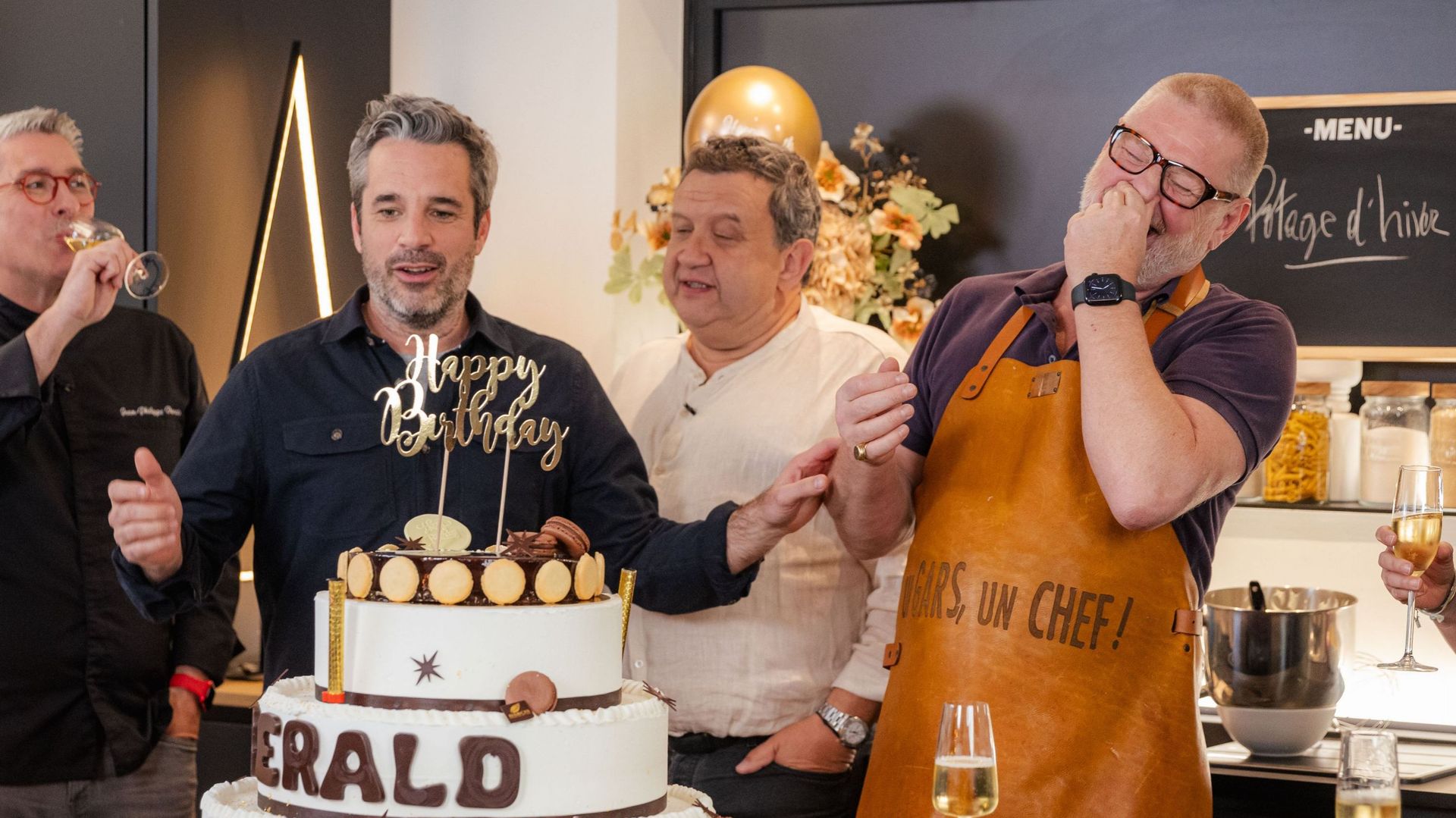 Un Gars, Un Chef ! : surprise pour les 60 ans de Gerald - RTBF Actus