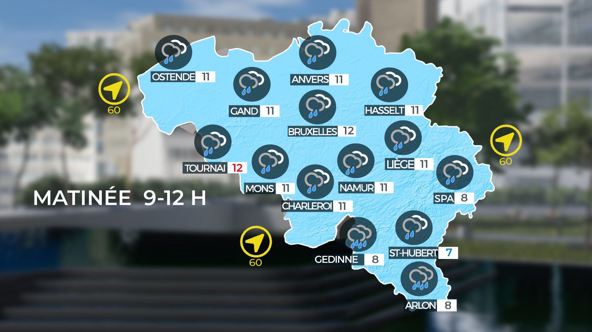 Météo en Belgique : fortes pluies attendues ce mardi avec toujours ...