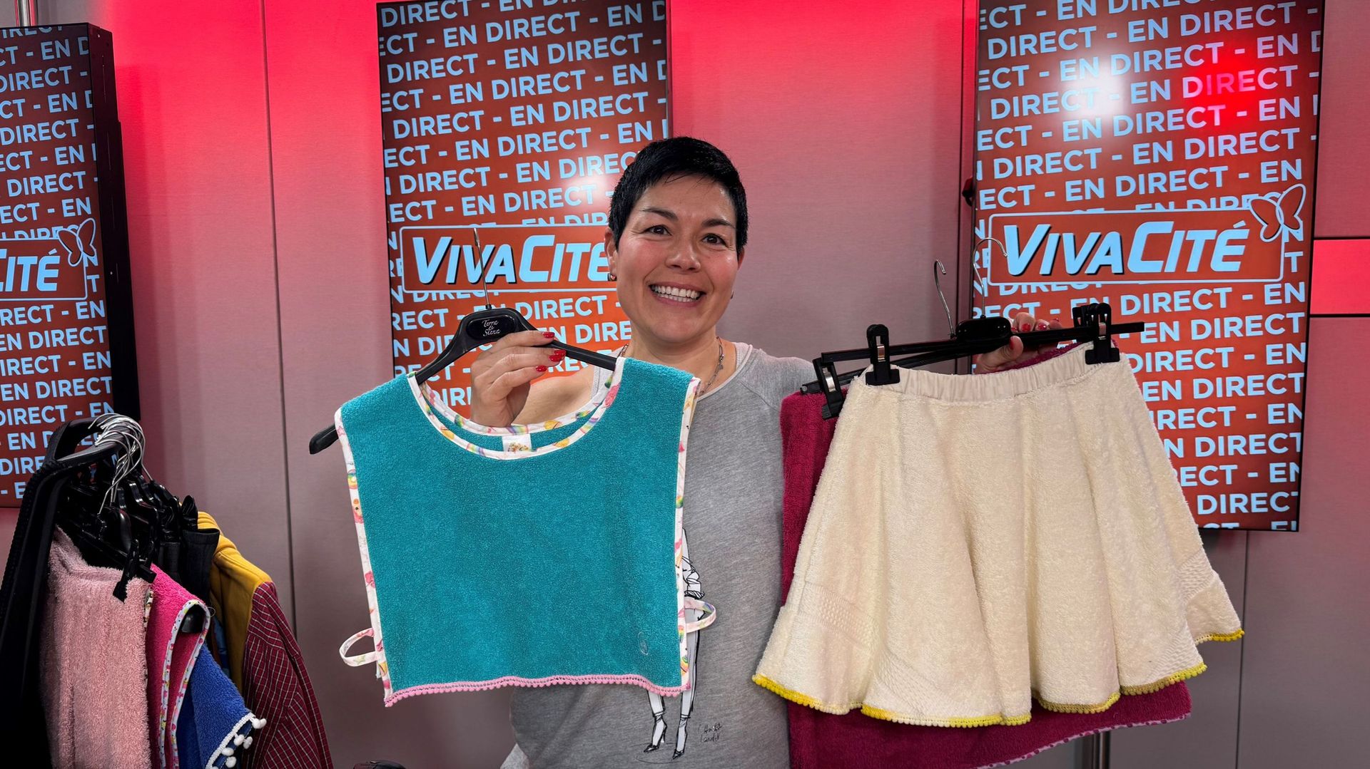 La couturière bruxelloise Valérie Gilson prépare un défilé de mode ...