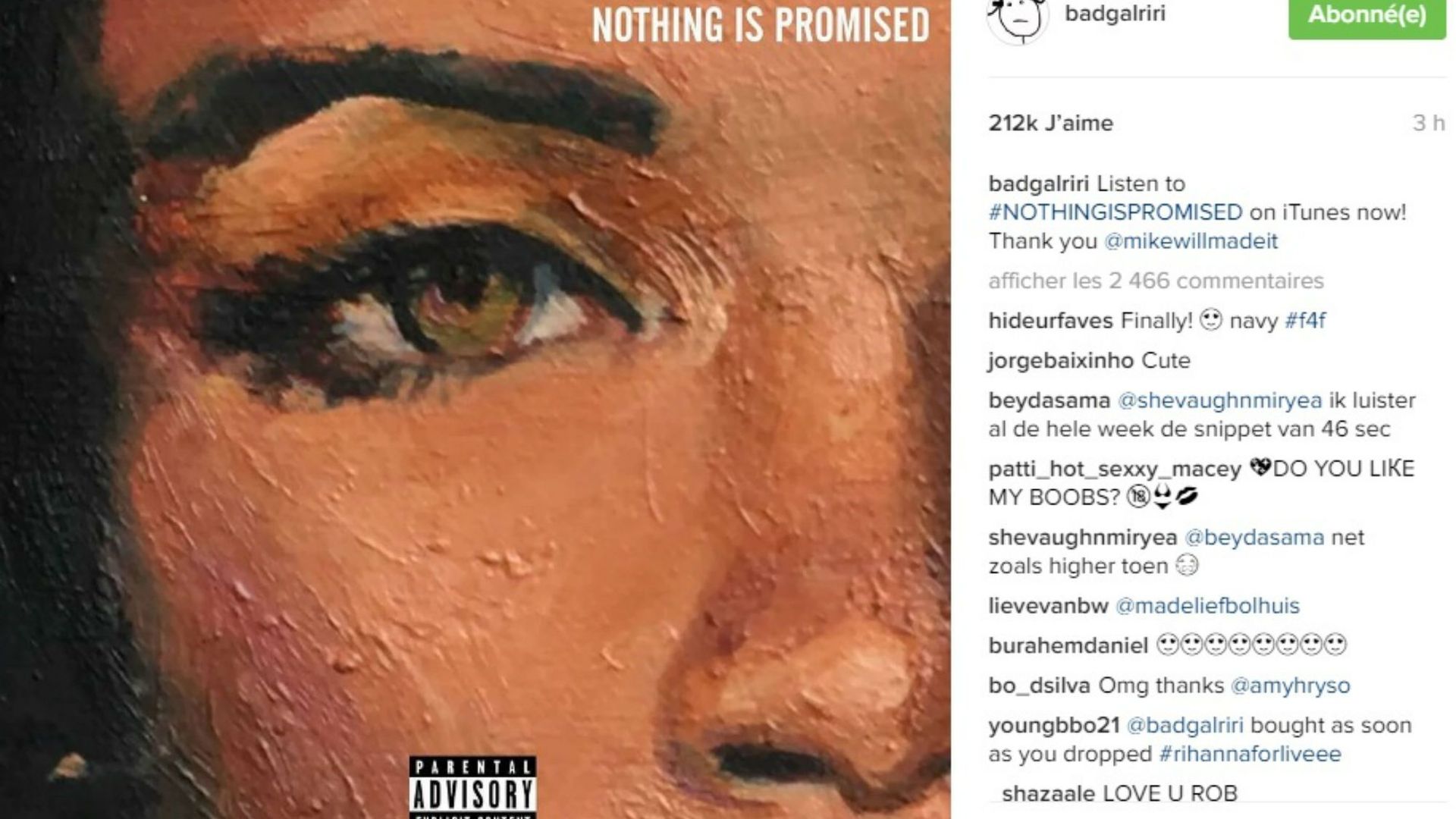 'Nothing is Promised': Rihanna dévoile son nouveau single avec Mike ...