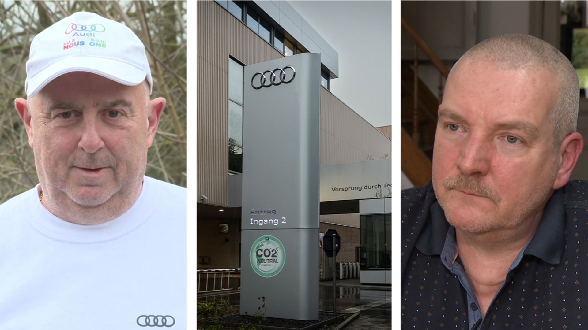 Les 'oubliés d'Audi Brussels' campent toujours devant l'usine - RTBF Actus