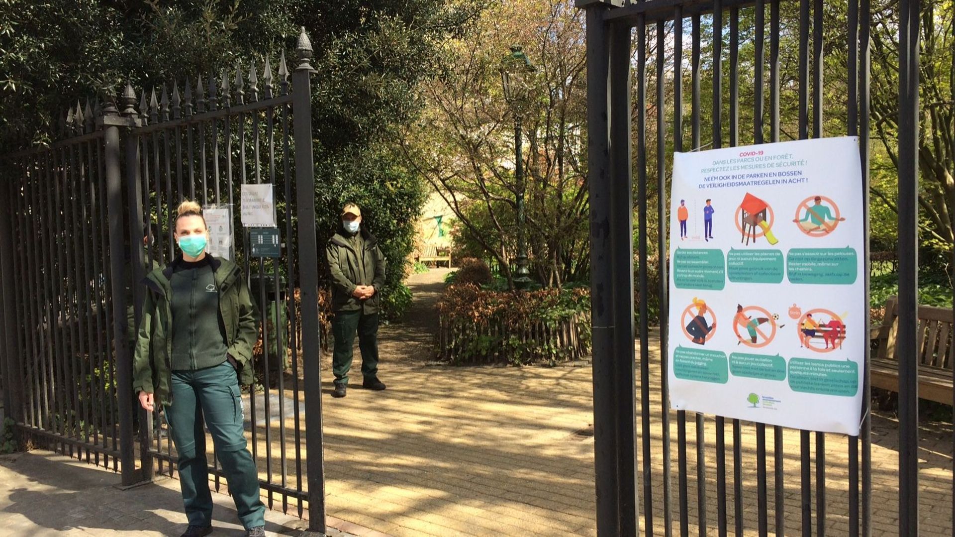Les gardiens de parc régionaux filtrent les entrées en cas de trop ...