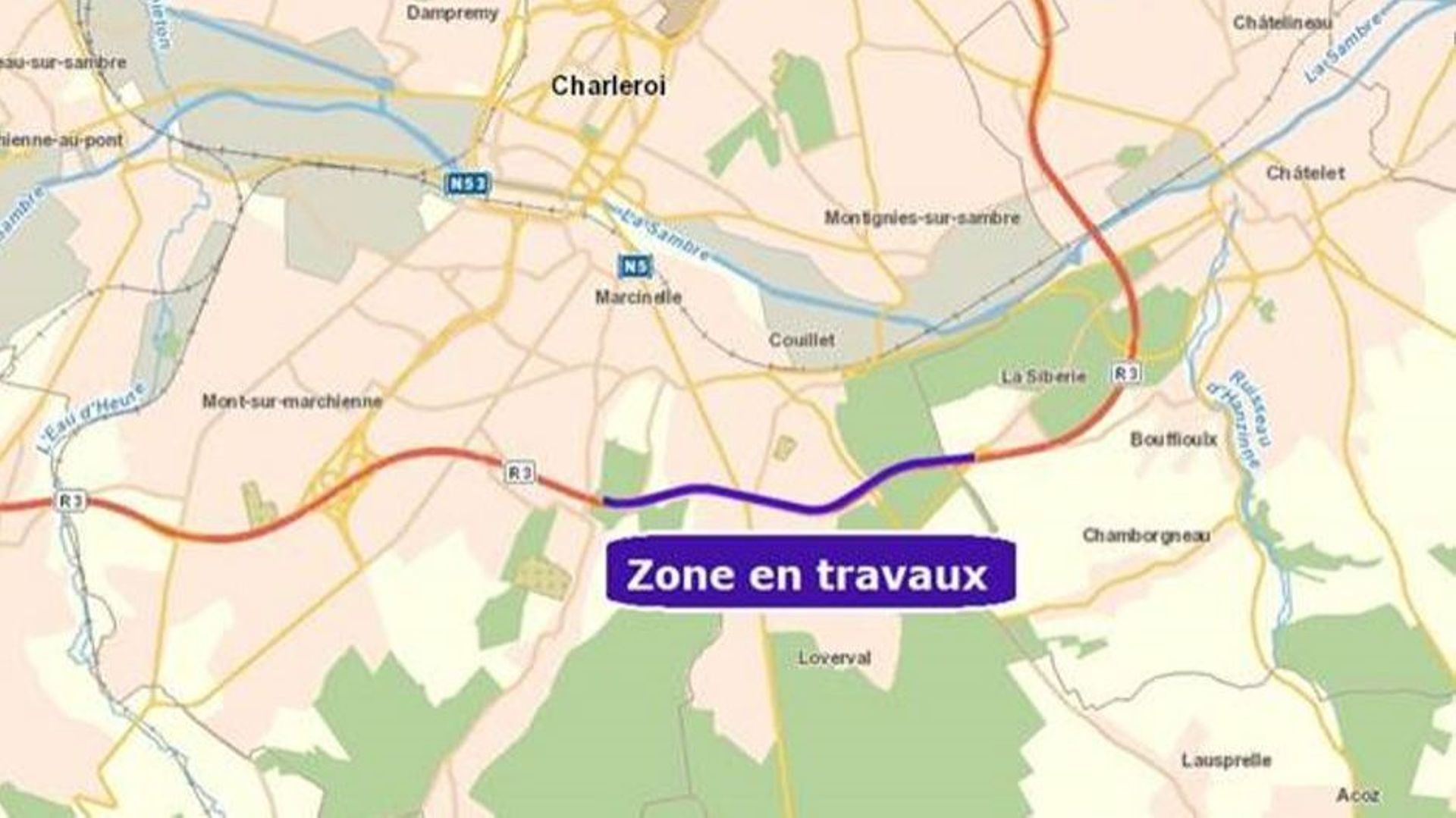 Un nouveau chantier à partir de ce lundi 11 septembre sur le R3 à ...