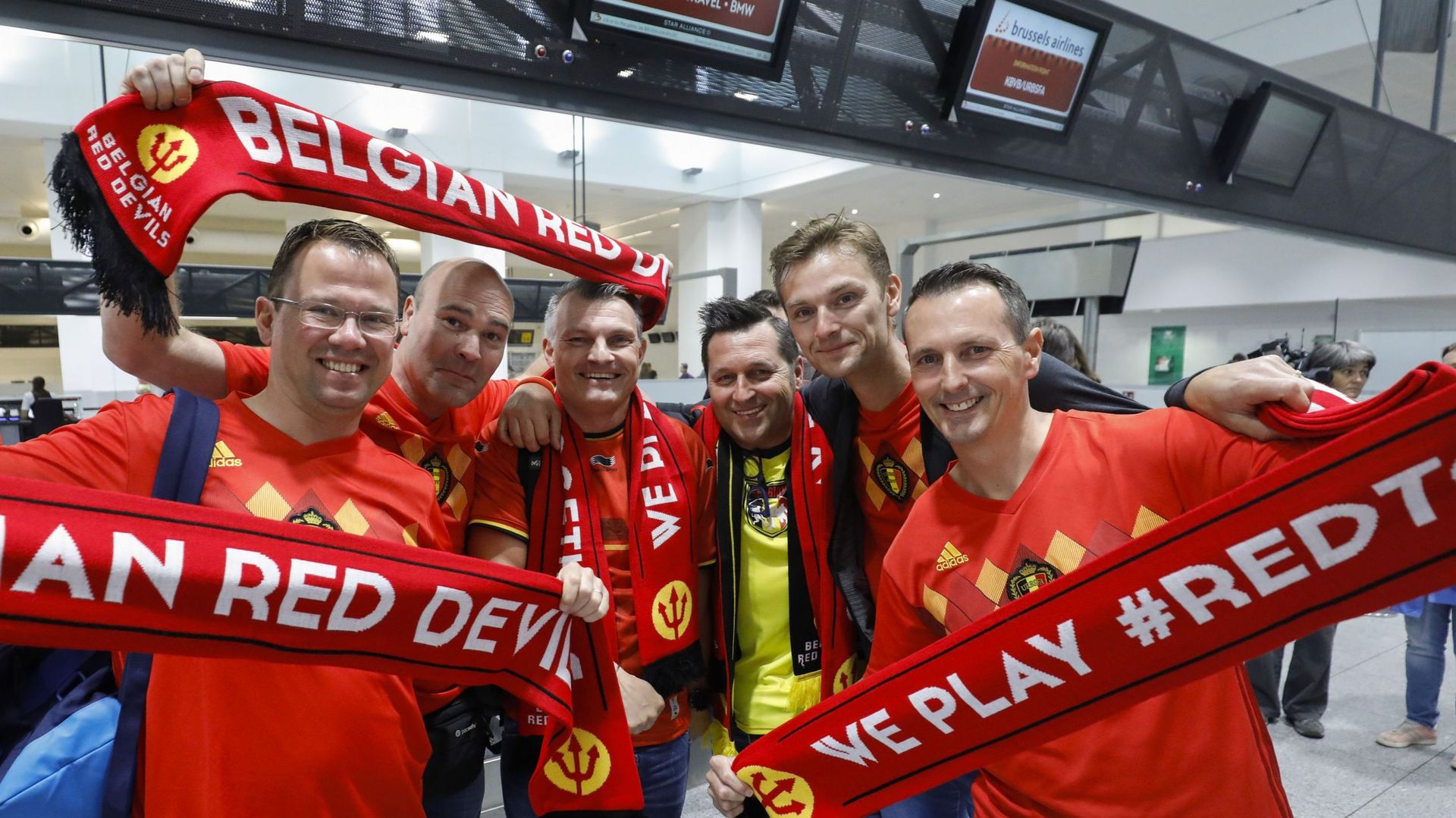 Diables Rouges: près de 600 Belges dont quelques VIP se sont envolés ...
