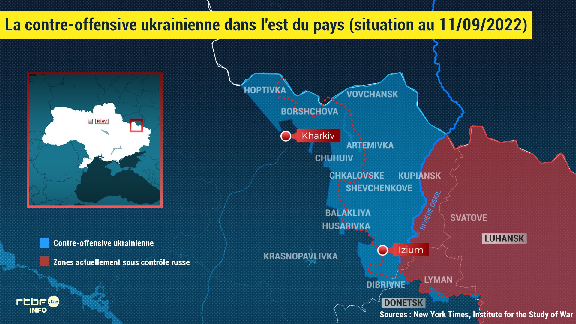 Guerre en Ukraine : Kiev annonce de nouvelles victoires, Moscou annonce des bombardements - RTBF ...