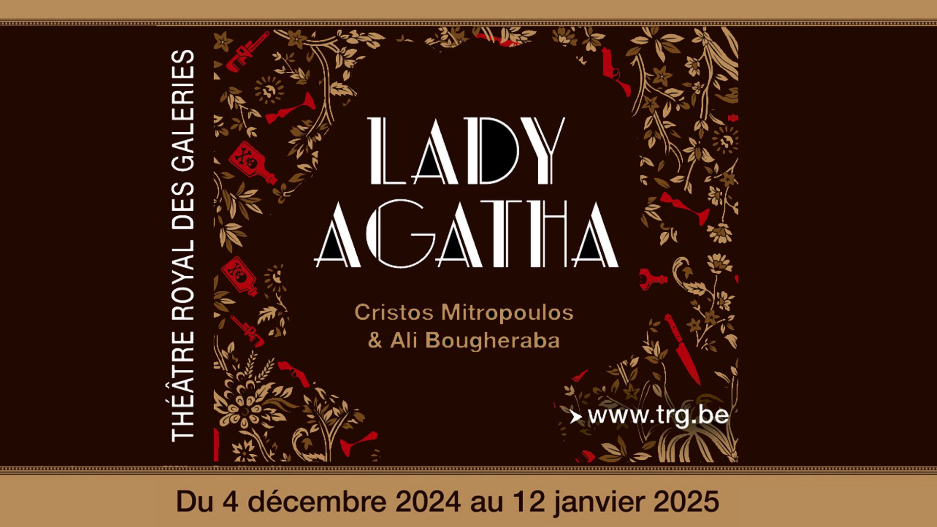 'Lady Agatha' au théâtre Royal des Galeries, le Pass musées 2025 et le ...