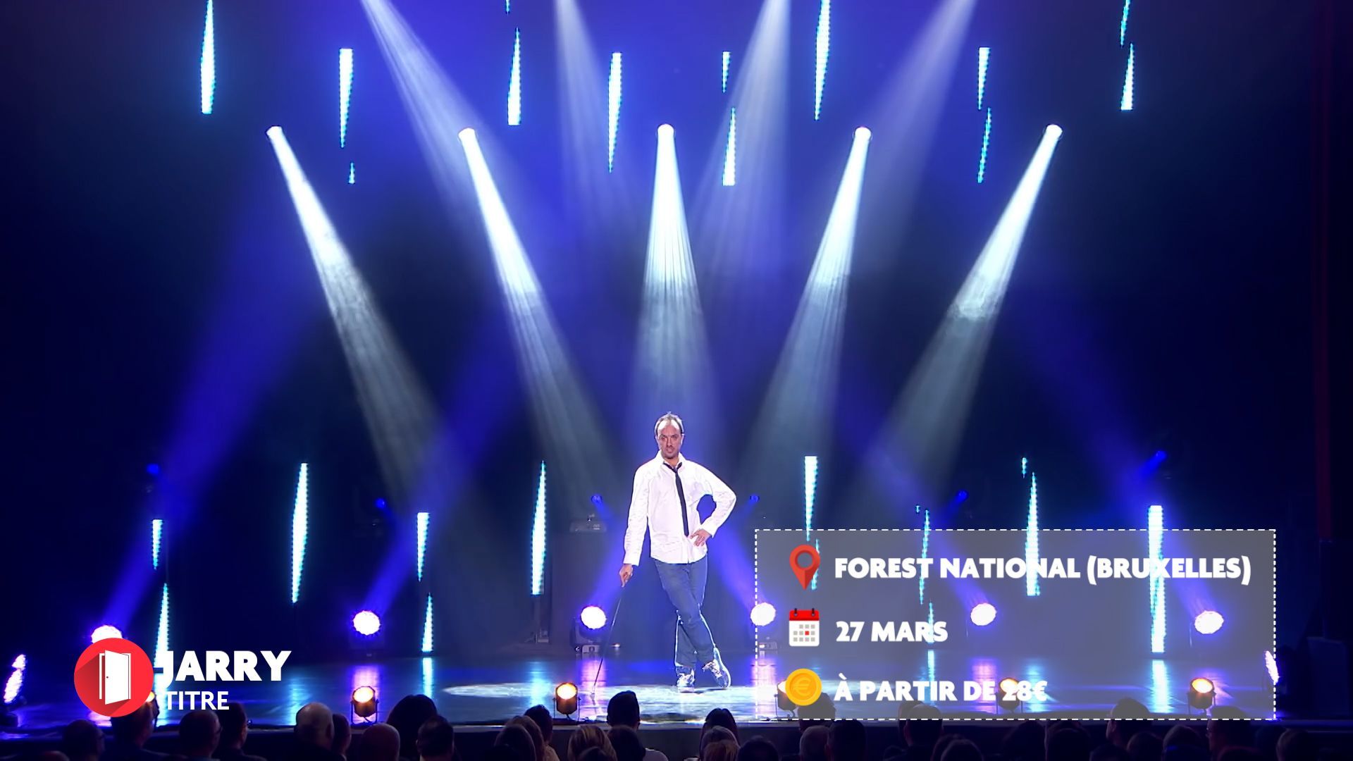 Jarry sur scène dans un spectacle intime et sensible