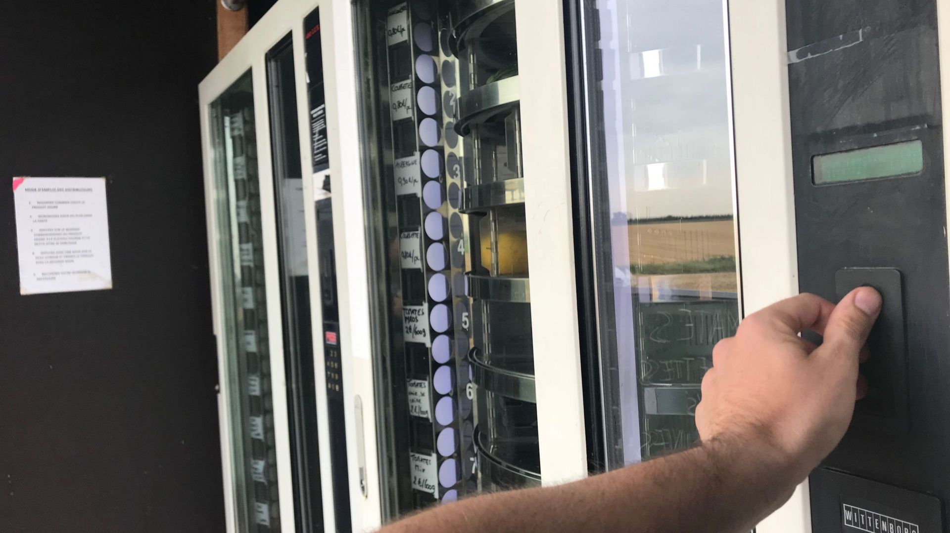 Des distributeurs automatiques de fruits et légumes fleurissent devant ...