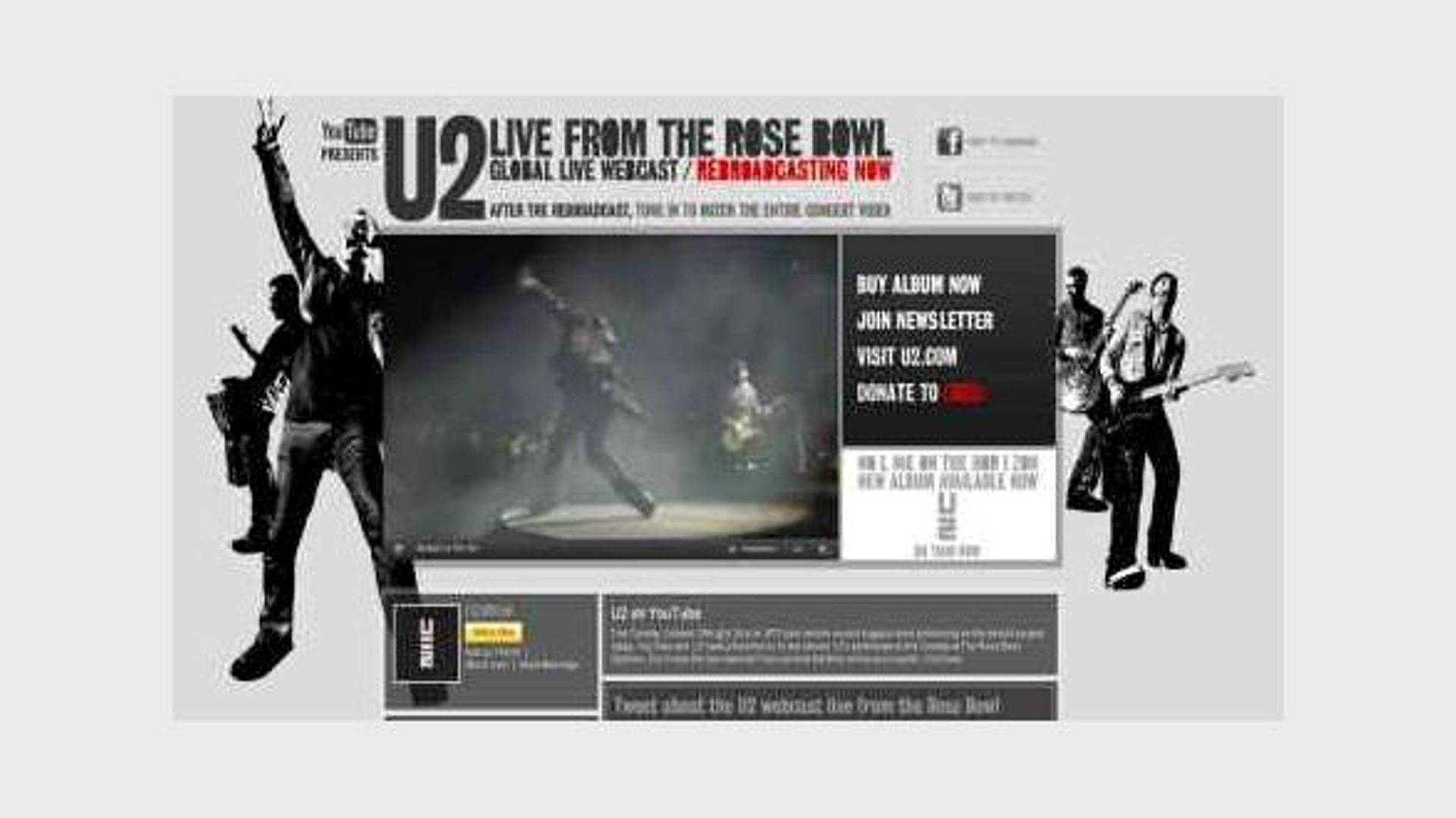 U2 s'est offert un concert en direct sur YouTube - RTBF Actus