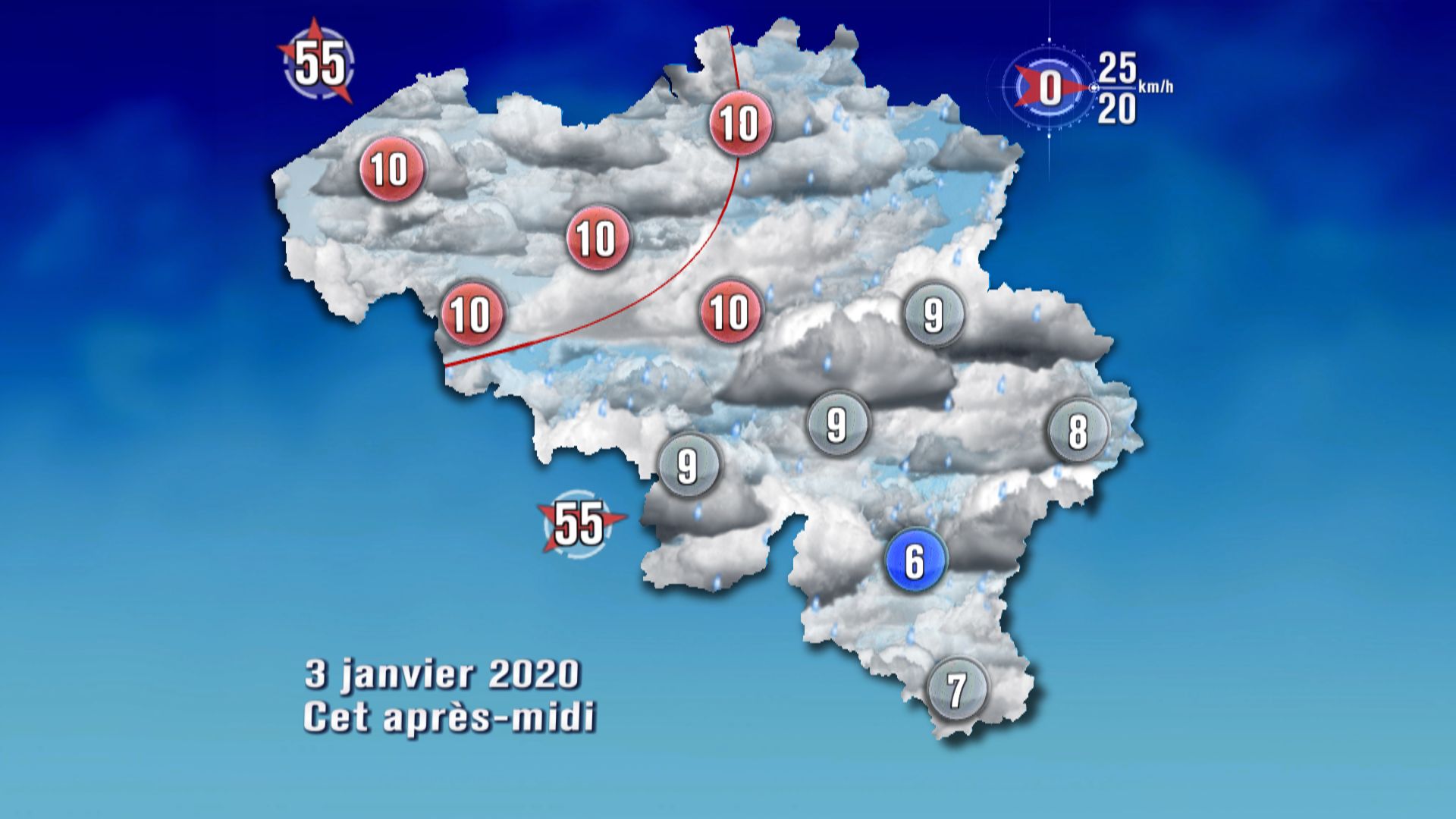 Météo de ce vendredi: pluie, vent et grande douceur - rtbf.be