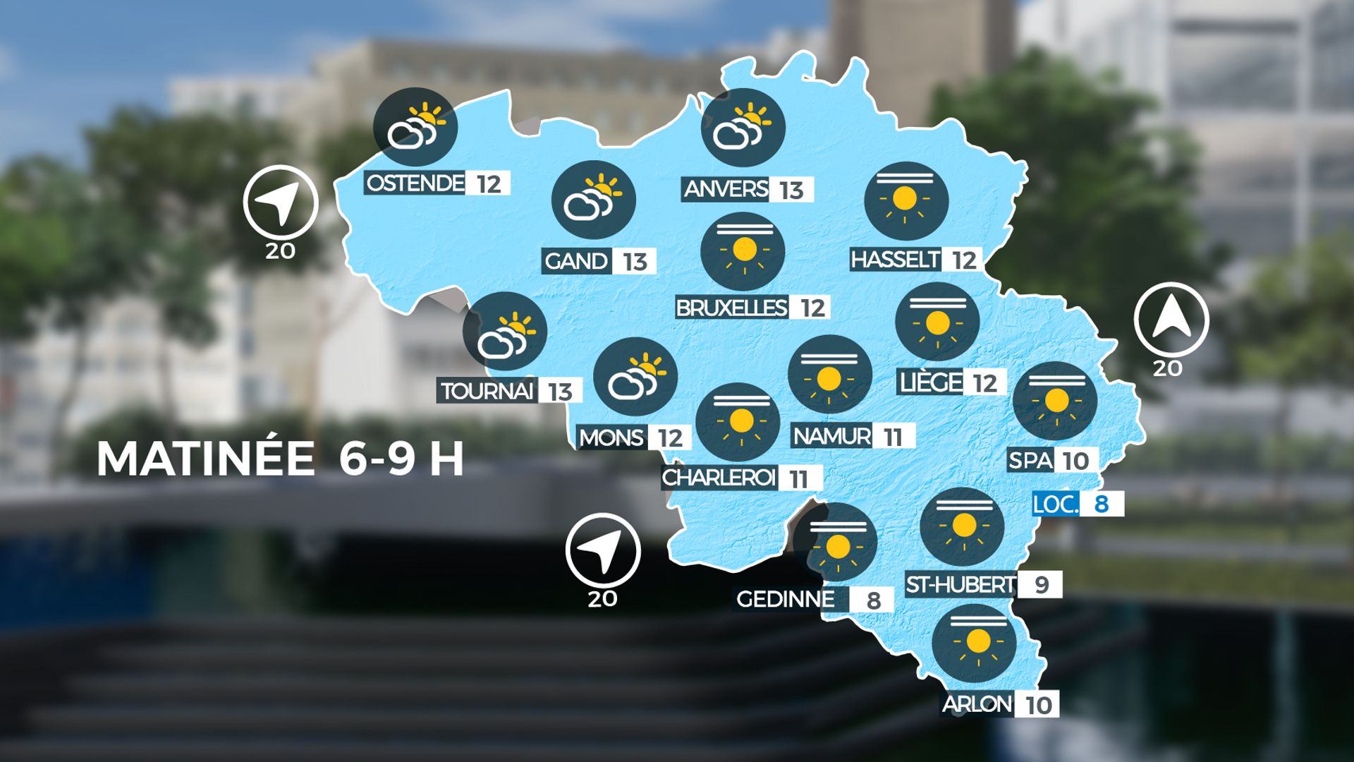 Météo en Belgique : temps plus lumineux ce lundi matin que cet après ...