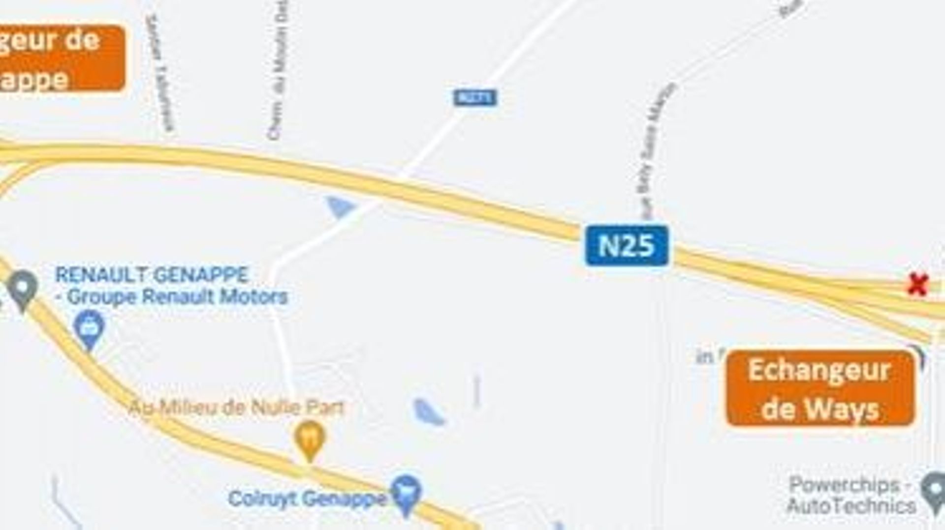 Démarrage d'un chantier sur la N25 - RTBF Actus