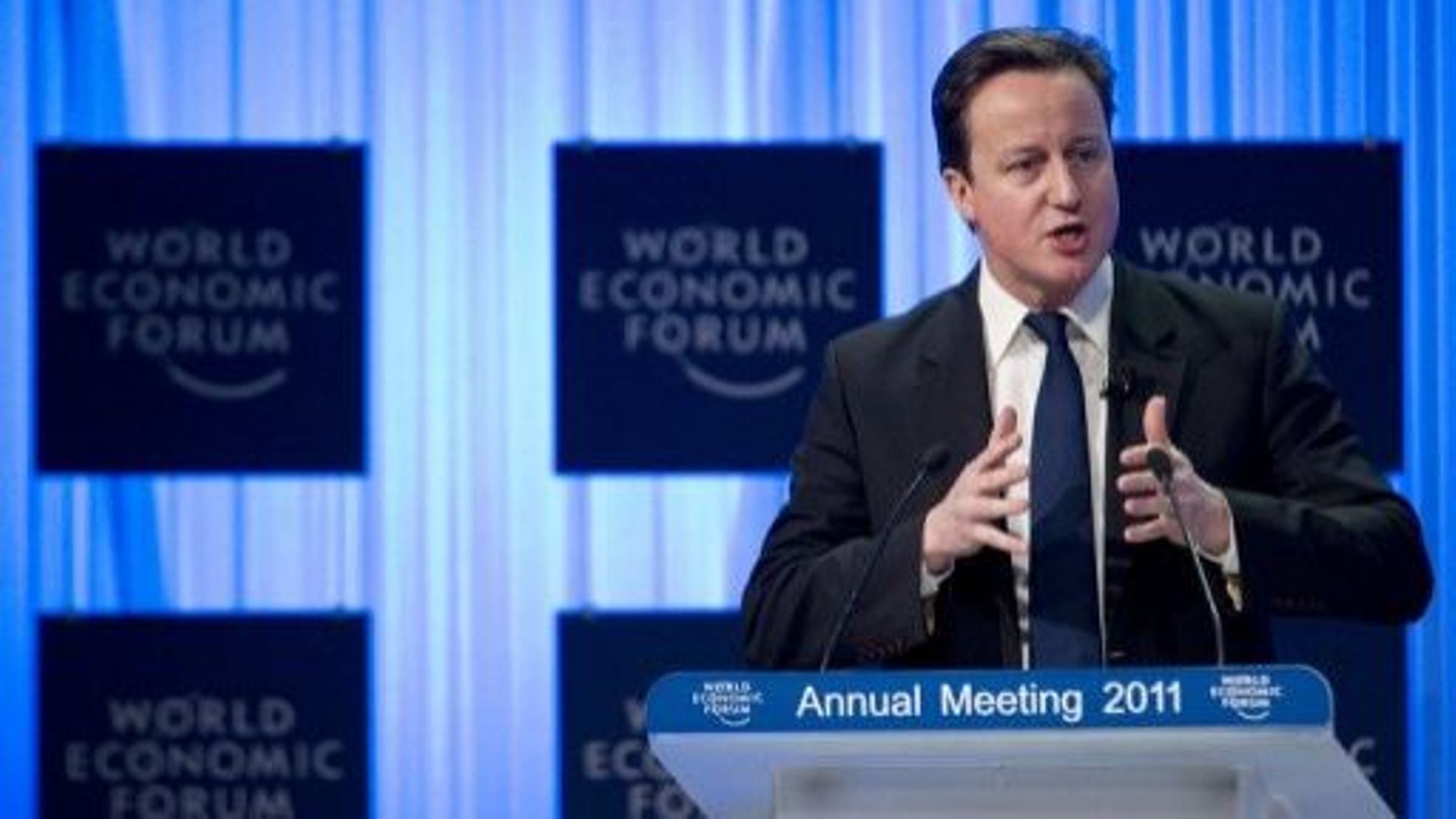 Davos: David Cameron plaide pour la dérégulation en Europe