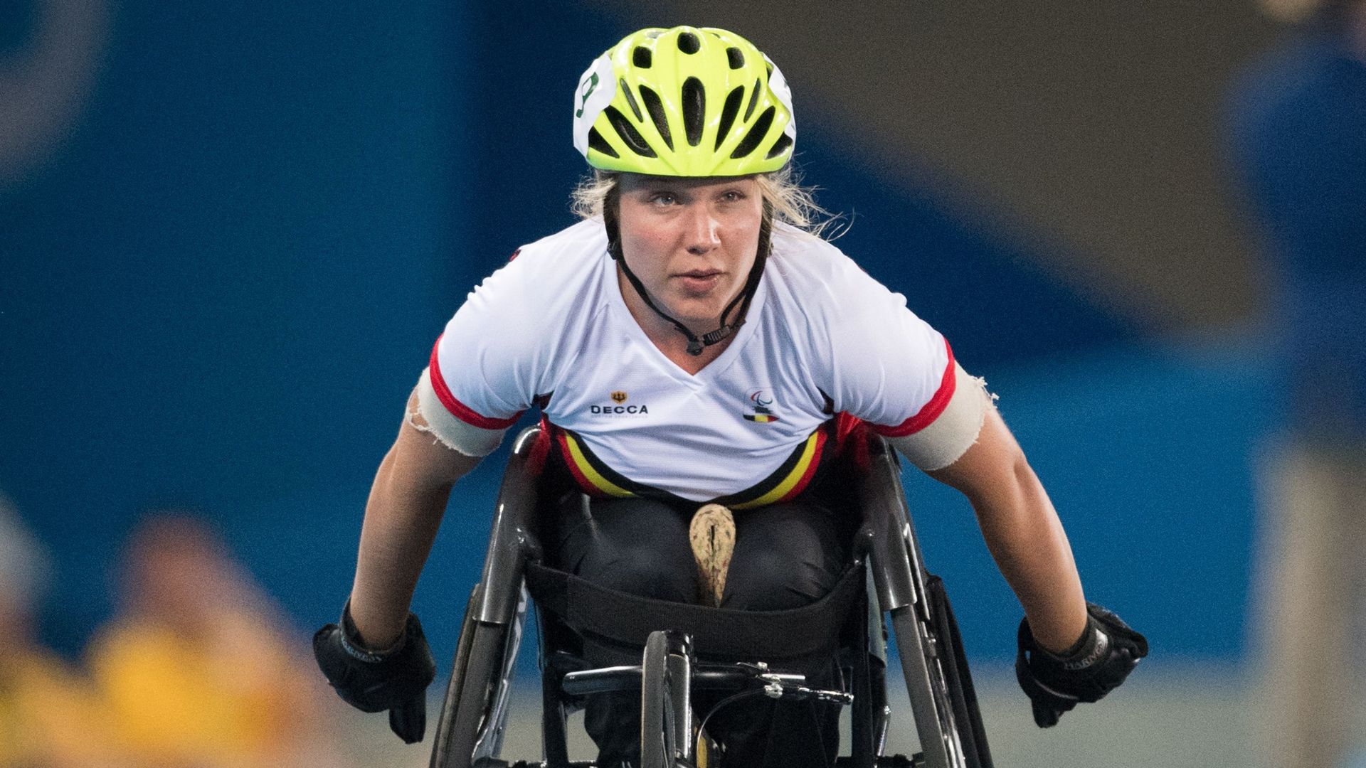 Joyce Lefevre 8e du 100 m en chaise roulante (T34) - RTBF Actus