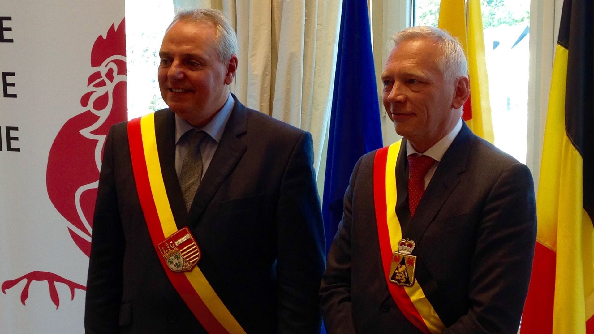 Hervé Jamar et Gilles Mahieu officiellement gouverneurs - RTBF Actus