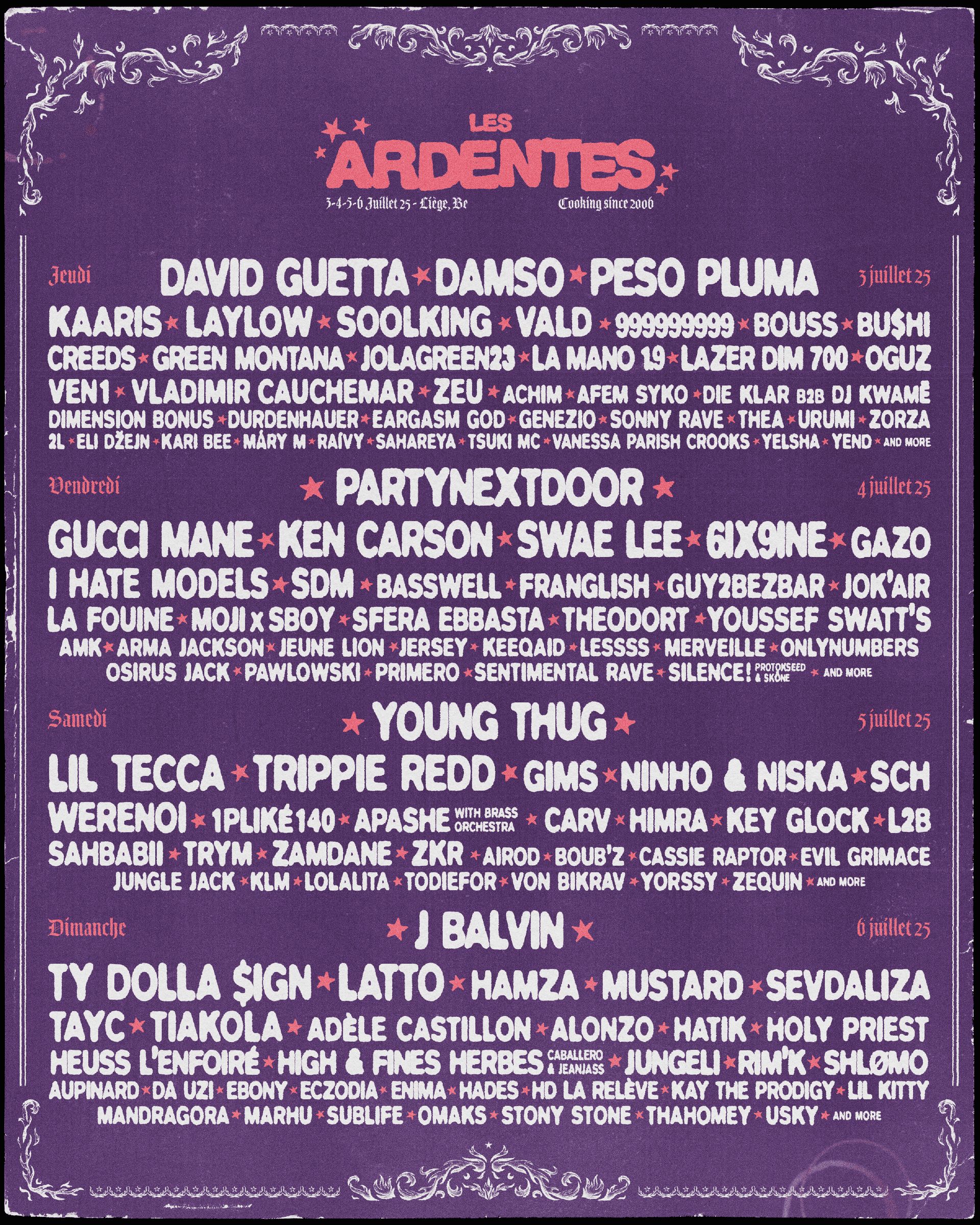 Entre rap, électro et reggaeton : voici le line-up complet du festival ...
