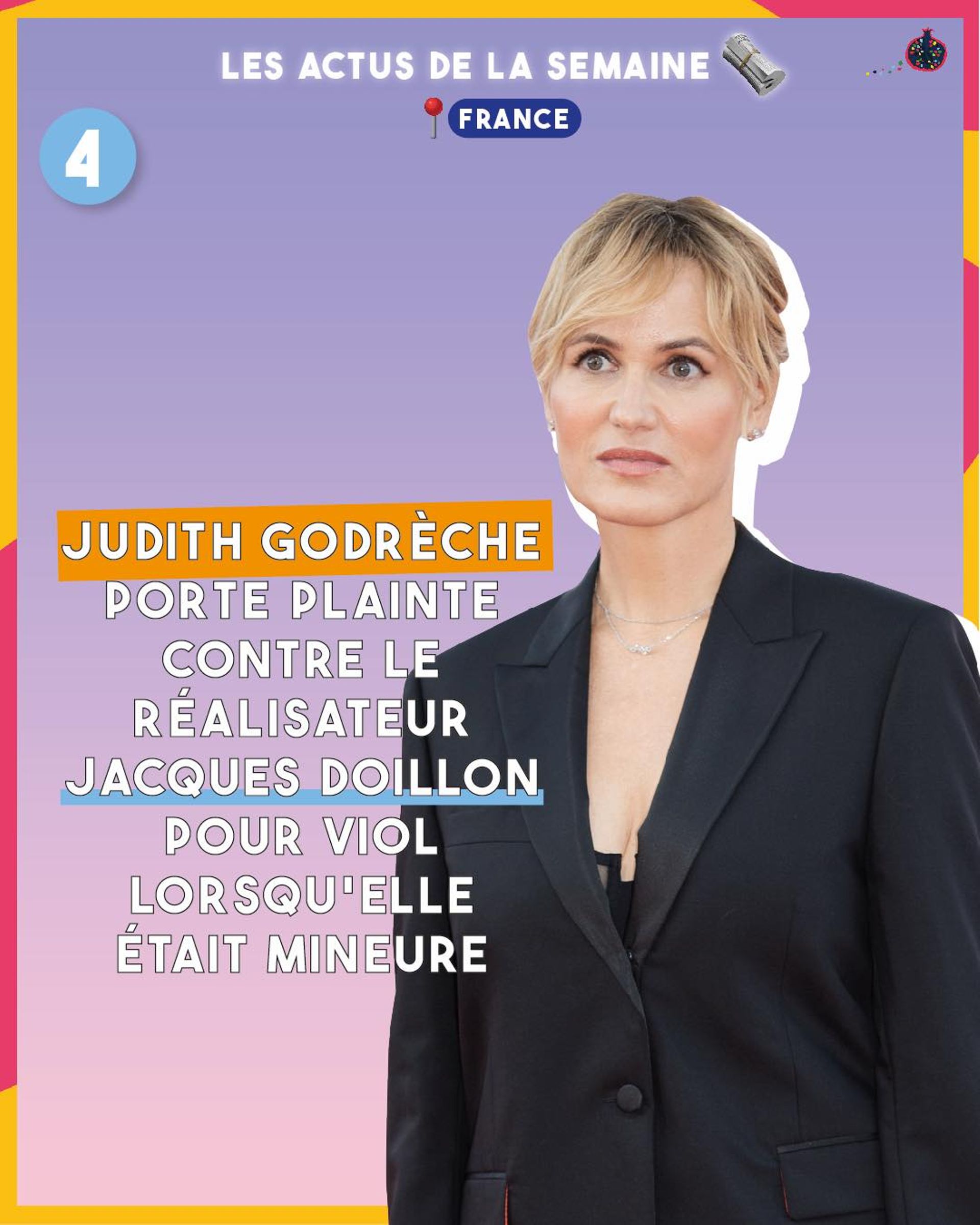 Judith Godrèche, Balance Ton Bar, Bertrand Cantat,… : le récap’ info de ...