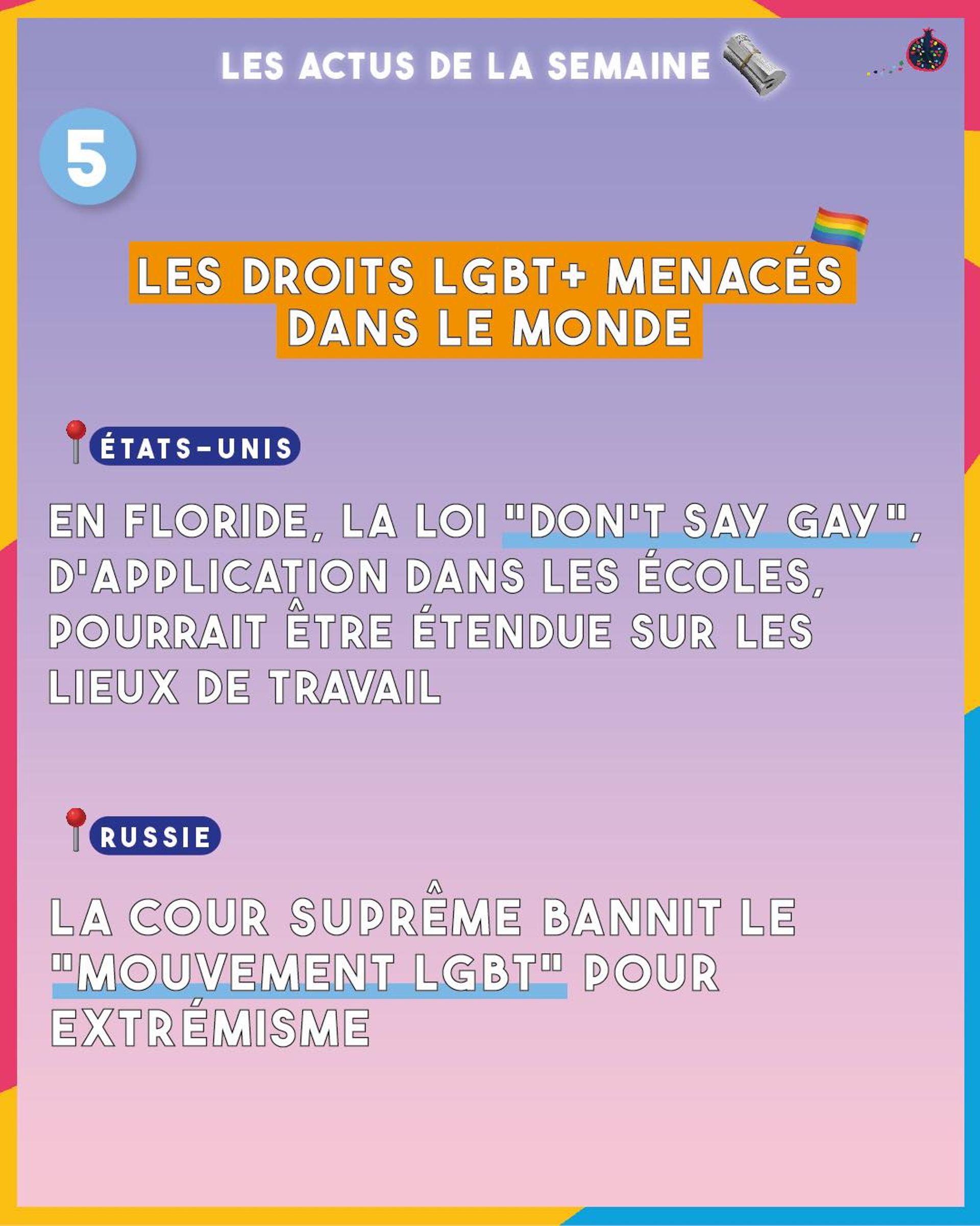 Droits LGBT menacés, avancées belges, Dolly Parton… : le récap’ info de la semaine - RTBF Actus