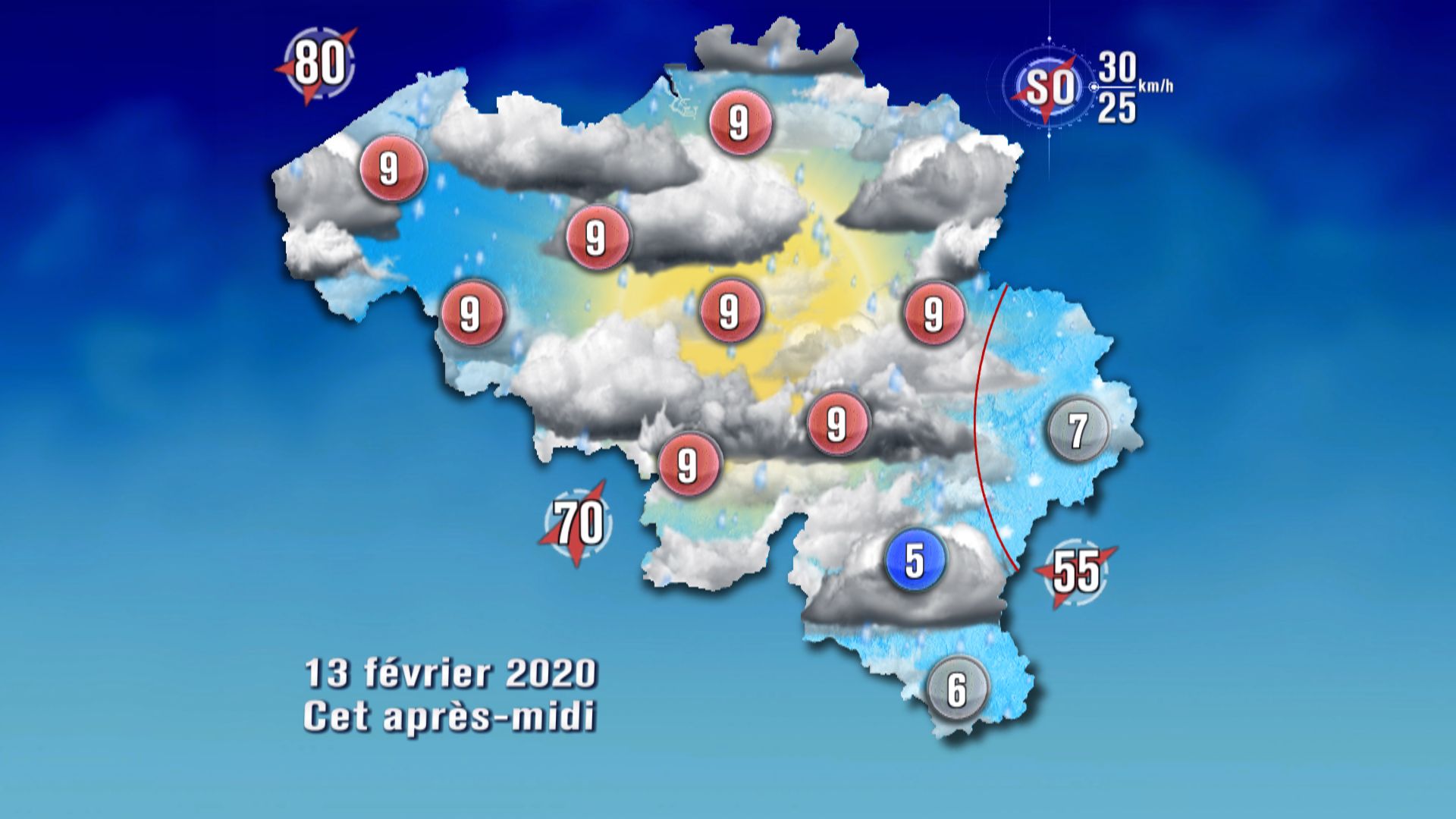 Météo de ce jeudi: pluie, vent et temporairement neige - rtbf.be