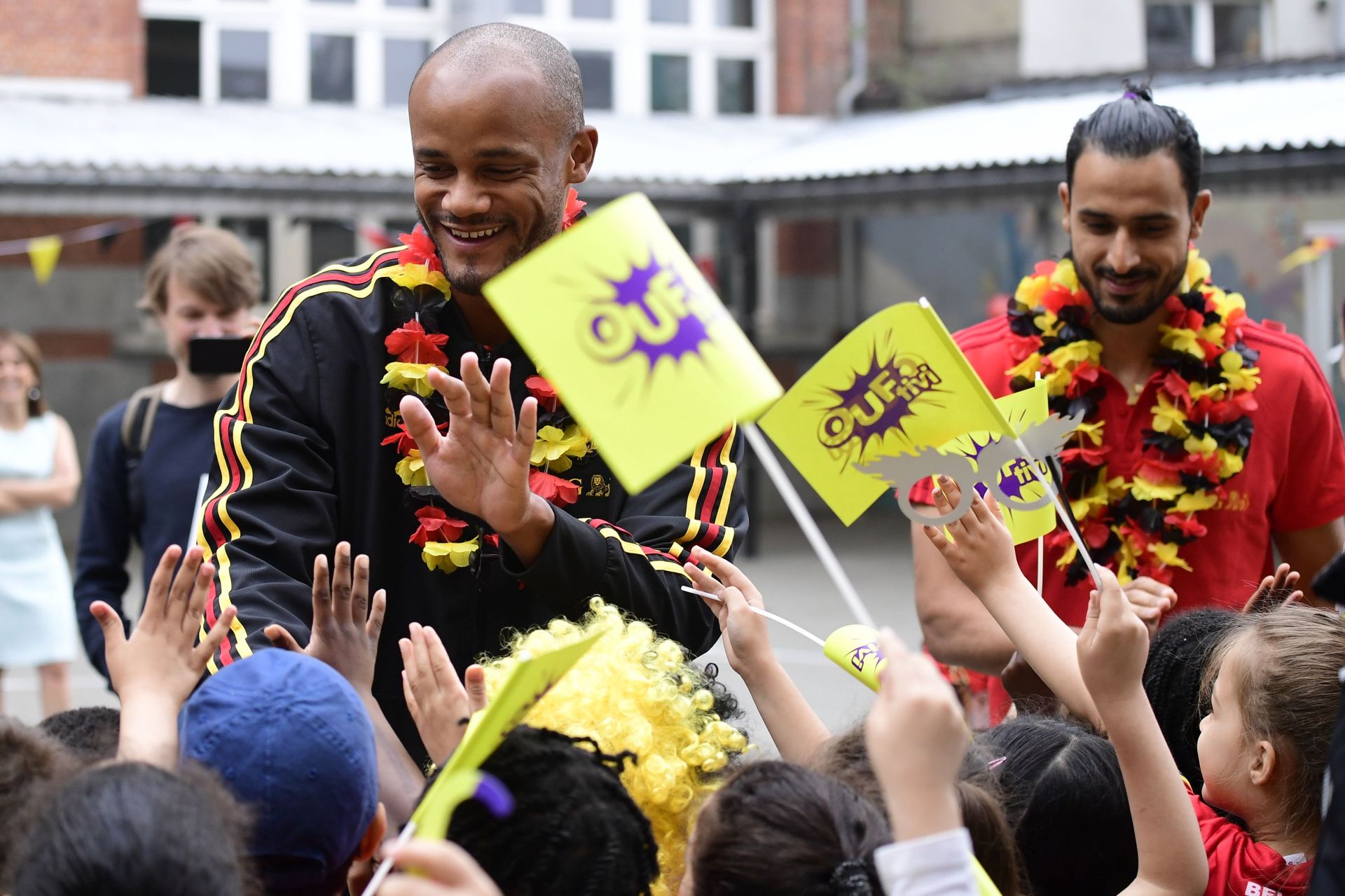 Les Diables Rouges se rendent à l'école pour rencontrer leurs jeunes fans