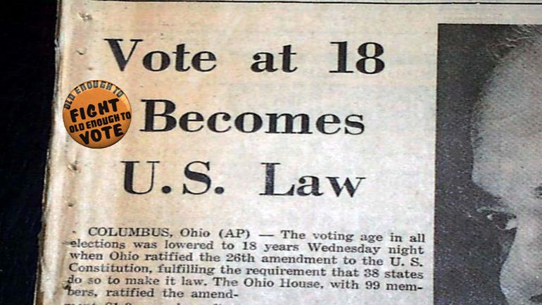 Only In America : 50e anniversaire de ''26 Amendment'', le droit de ...
