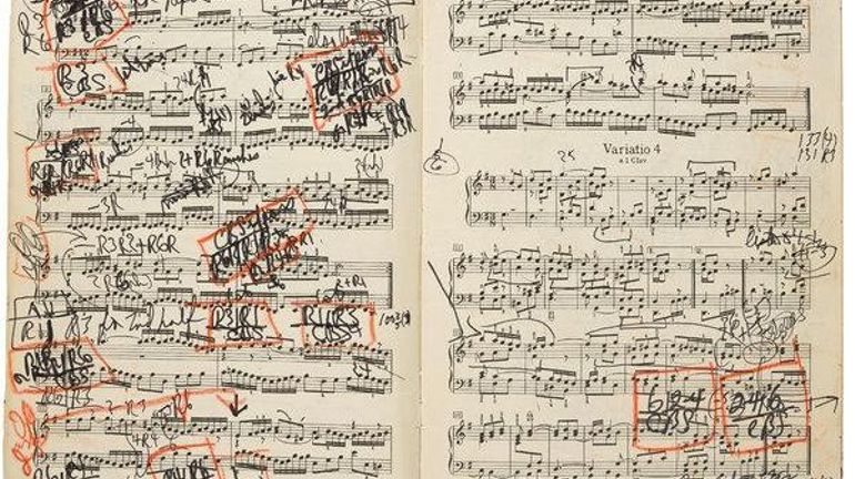 La partition des 'Variations Goldberg' annotée par Glenn Gould mise aux enchères - RTBF Actus