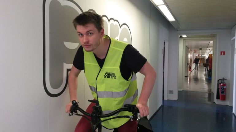 Pierre Scheurette est venu dans Snooze à vélo: la preuve en vidéo - rtbf.be